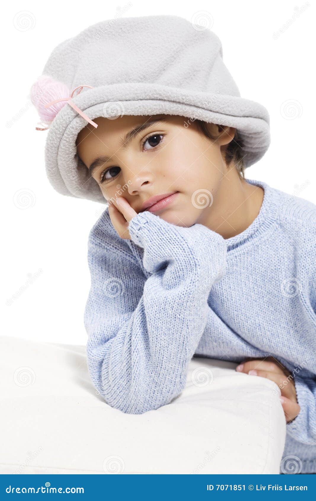 Cute bored little girl stock image. Image of bored, years - 7071851