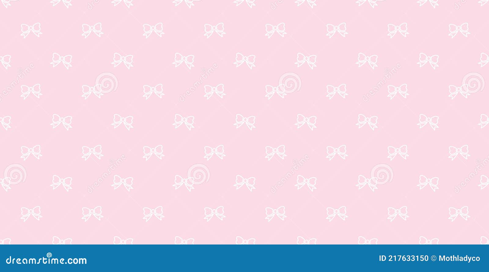 Cute Bow Seamless Repeat Pattern Vector Background Stock Vector ...