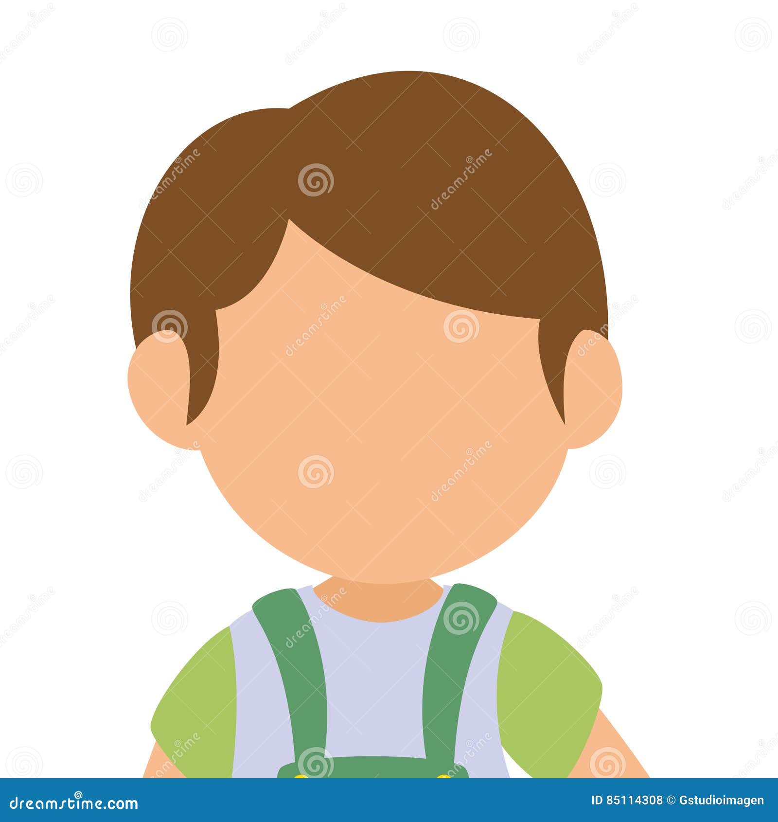 Cute boy avatar character stock illustration. Illustration of avatar ...
