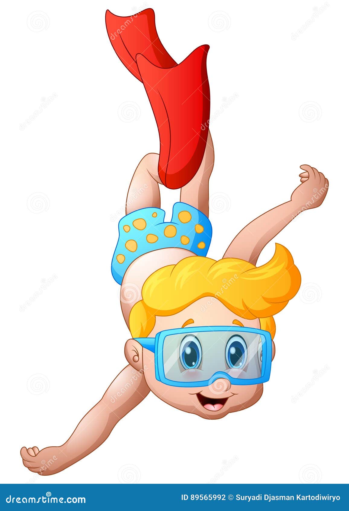 Cartoon Man In Diving Suit | CartoonDealer.com #67597273