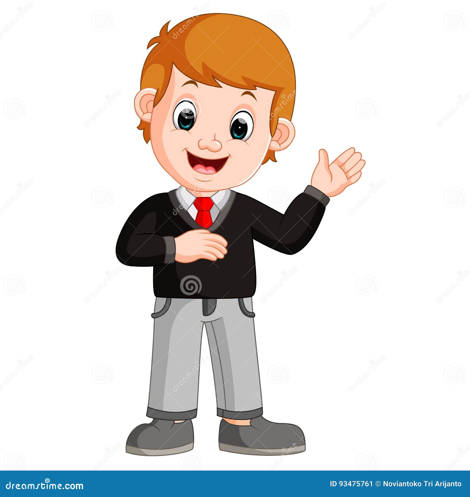 Cute Boy Cartoon Good Posing Stock Vector - Illustration of drawing ...