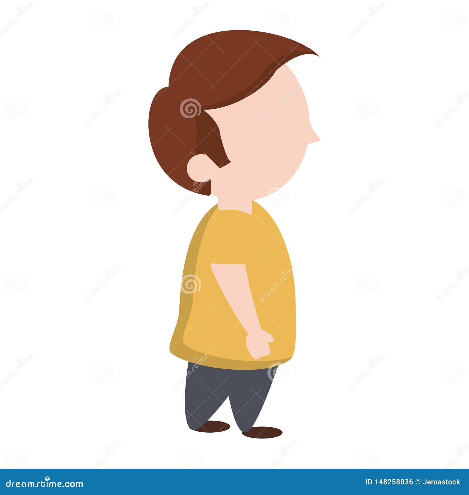Cute Boy Cartoon Isolated Vector Illustration Stock Vector ...