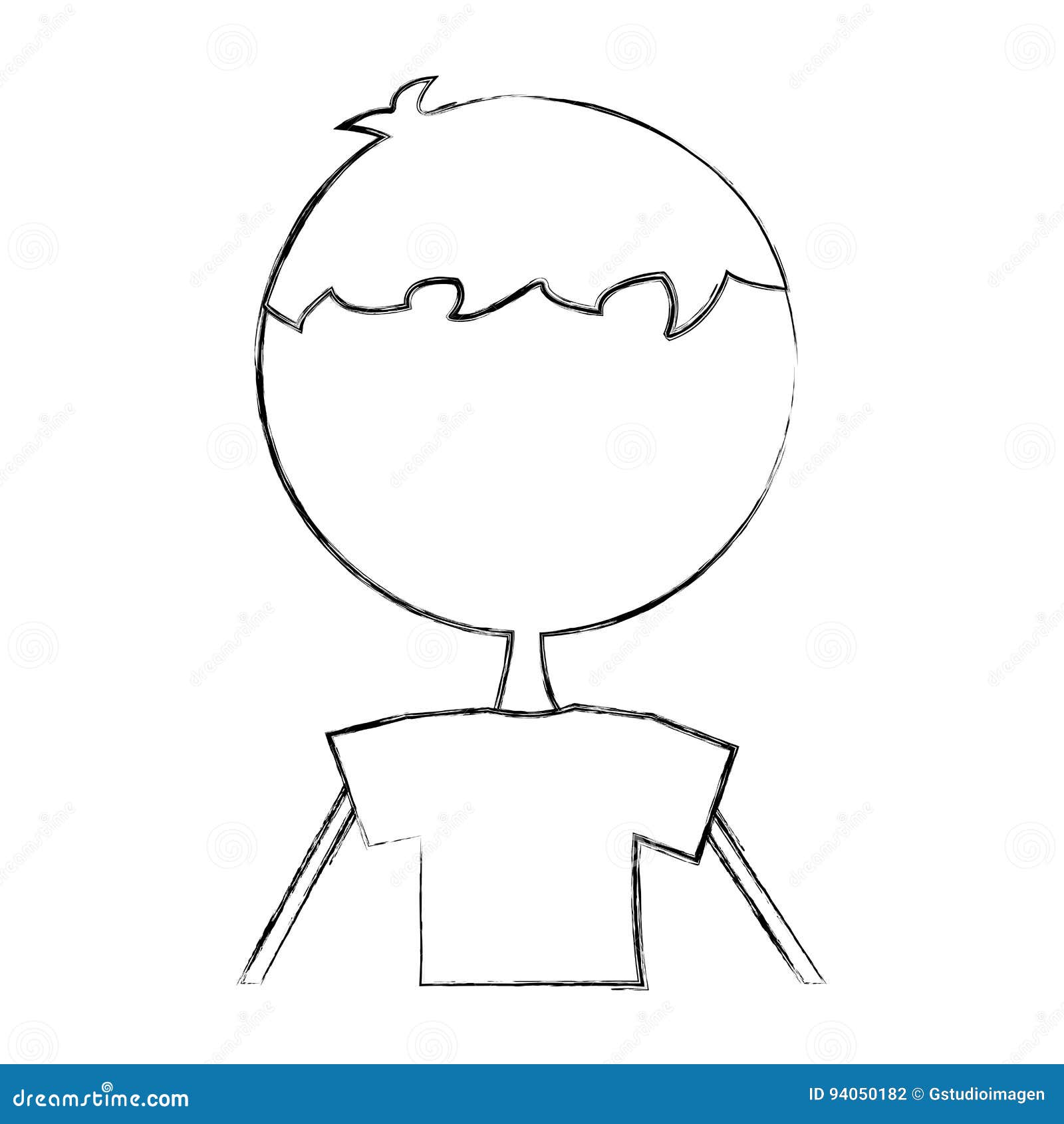 Cute boy drawing icon stock vector. Illustration of nice - 94050182