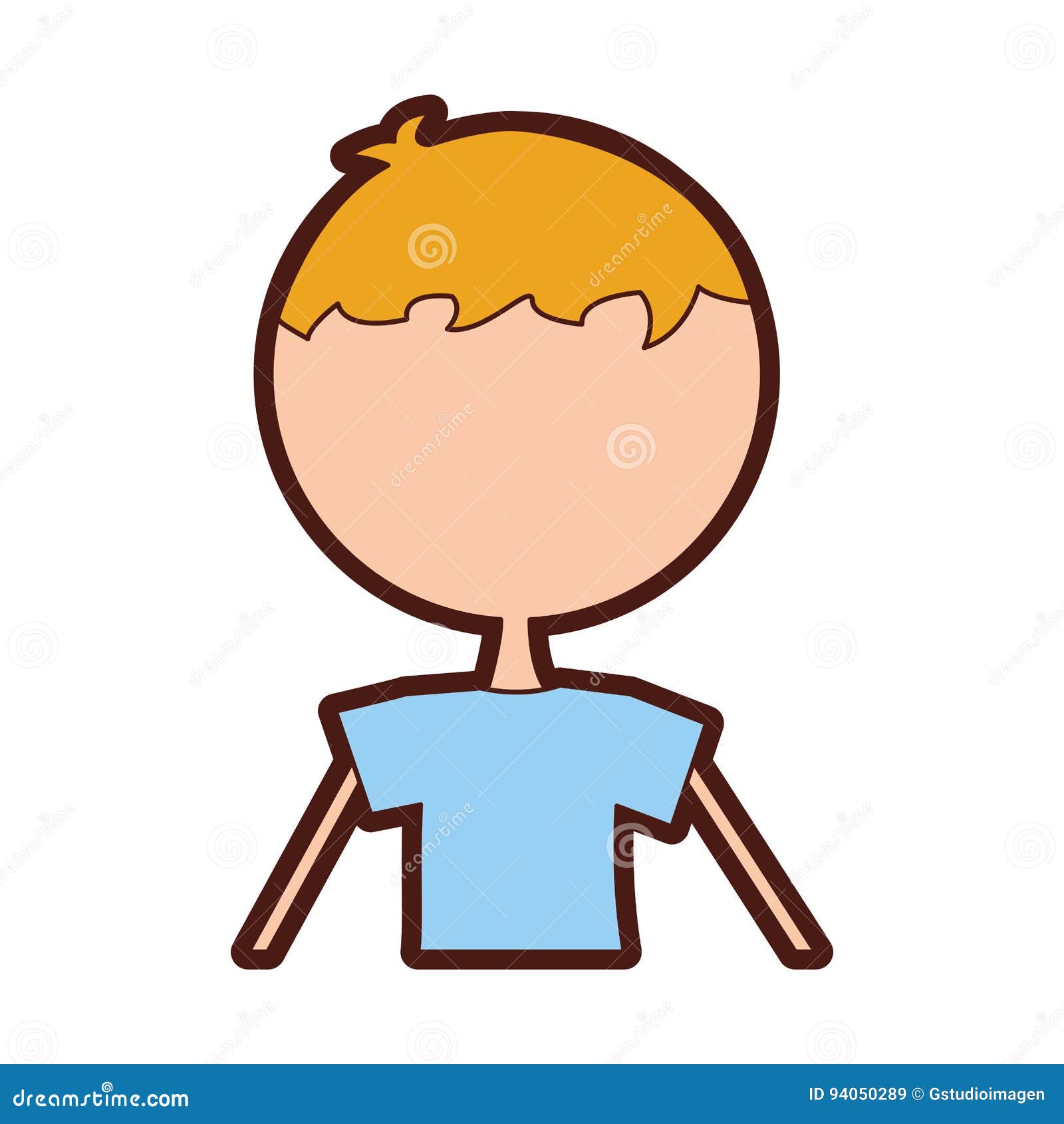 Cute boy drawing icon stock vector. Illustration of cute - 94050289