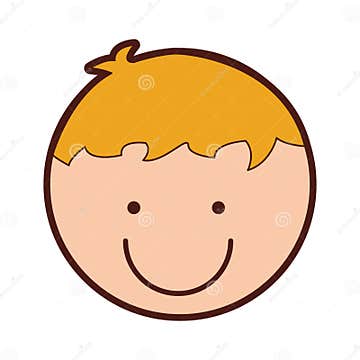 Cute boy drawing icon stock vector. Illustration of young - 94050296