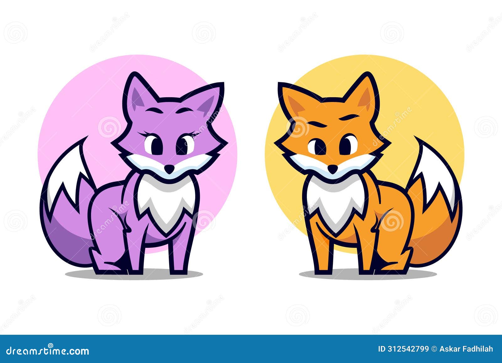 Cute Boy and Girl Fox Mascot Illustration Stock Vector - Illustration ... Cute Boy and Girl Fox Mascot Illustration Stock Vector - Illustration ...