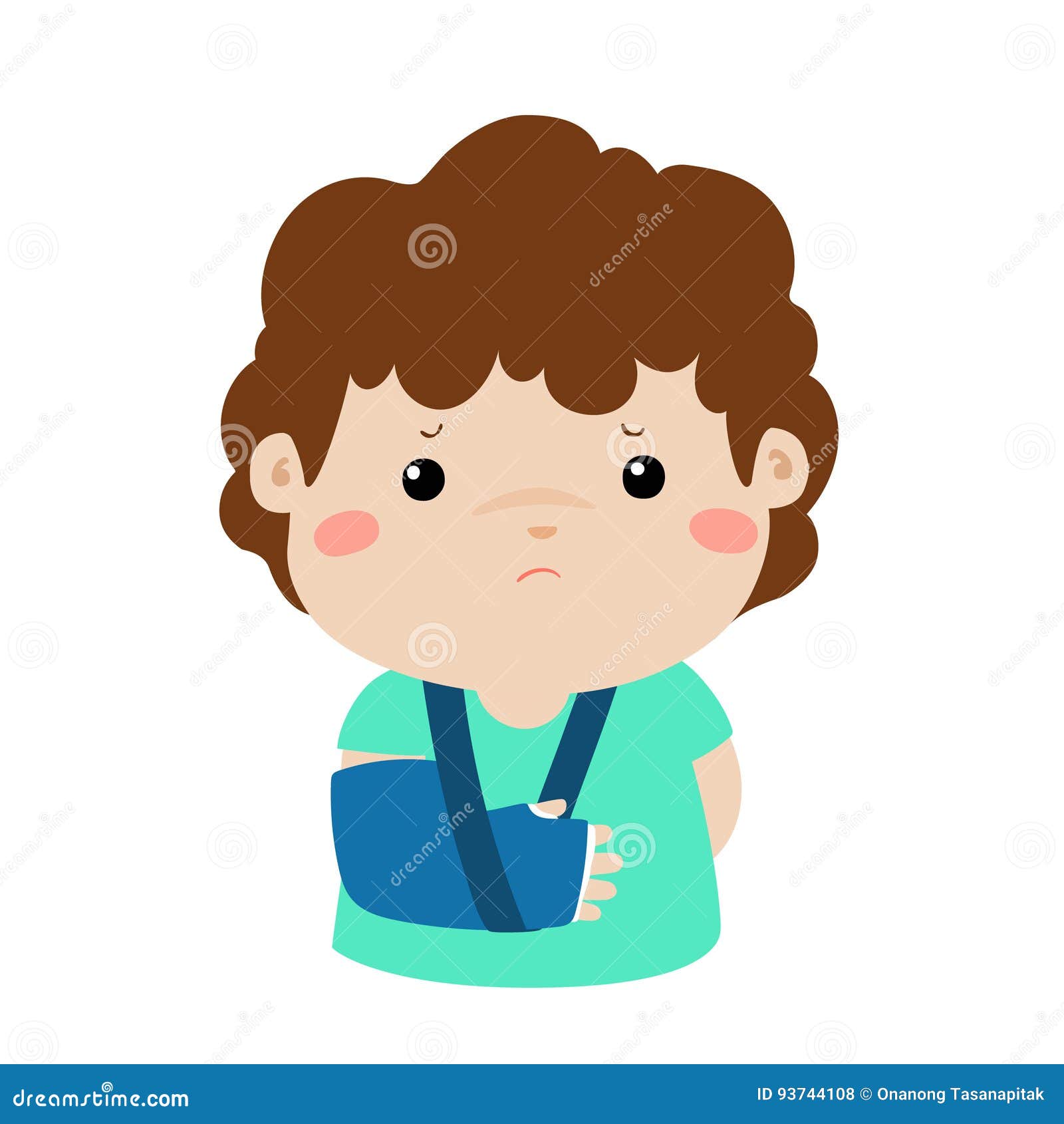 Leg With A Splint Stock Illustration | CartoonDealer.com #12762283