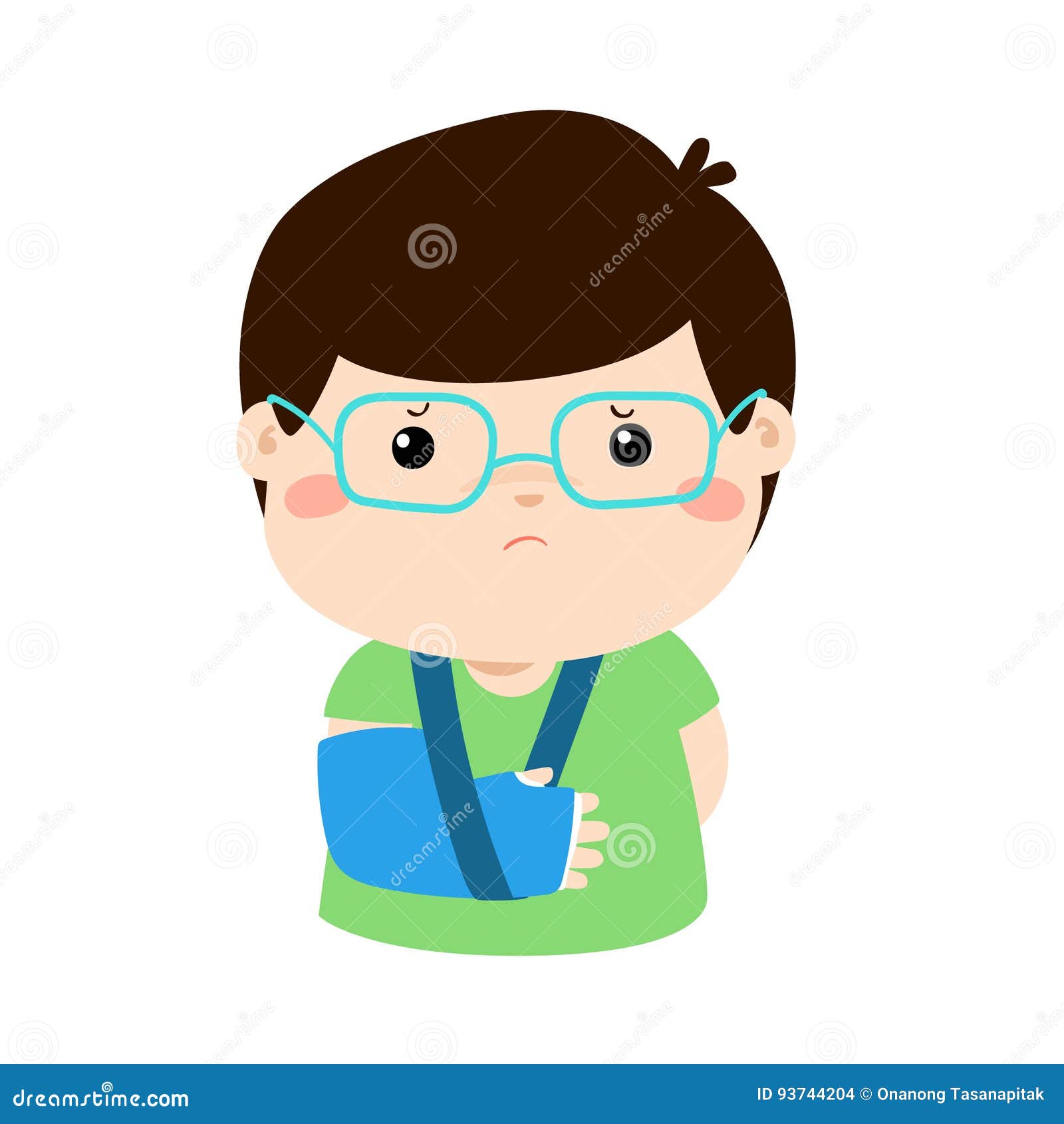 Leg With A Splint Stock Illustration | CartoonDealer.com #12762283