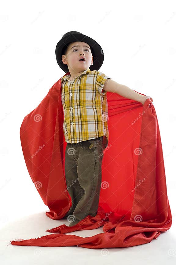 Cute boy with hat stock photo. Image of preschooler, small - 12471436
