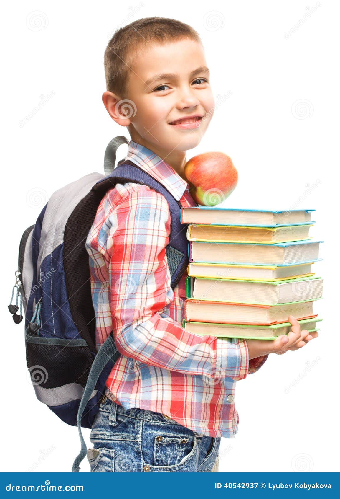 Cute boy is holding book stock image. Image of beauty - 40542937