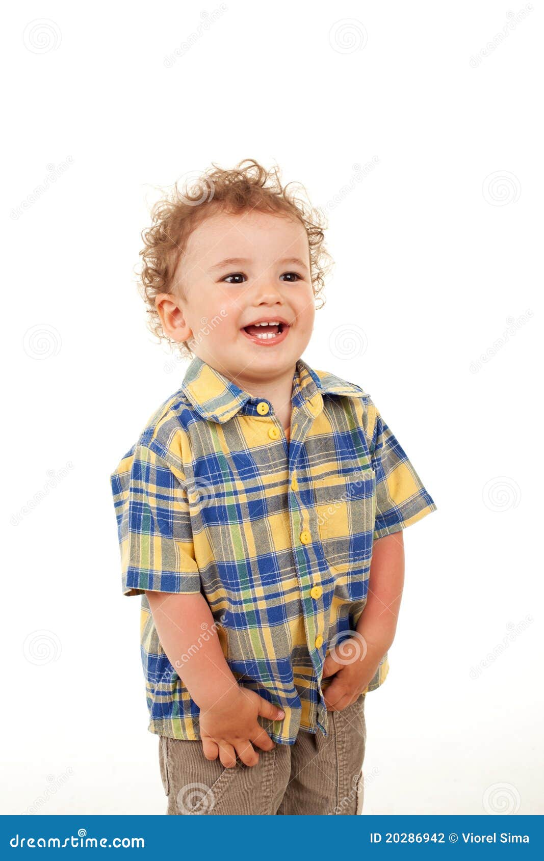 Cute boy laughing stock photo. Image of portrait, loud - 20286942
