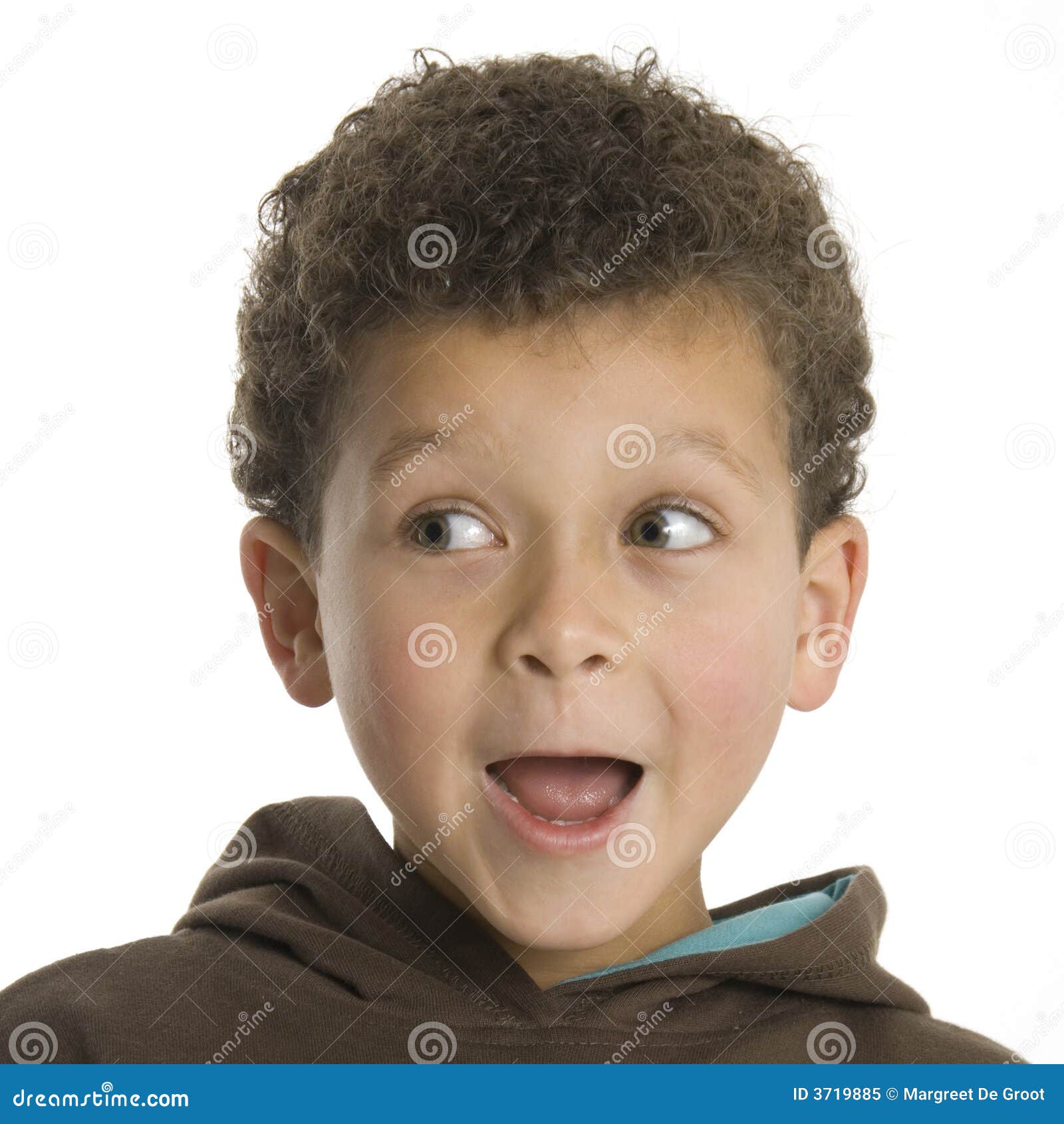 Cute boy looking surprised stock image. Image of brown - 3719885