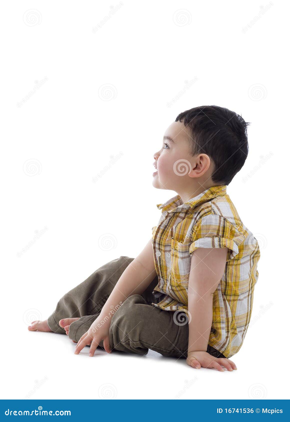 Cute Boy Looking To the Side Stock Photo - Image of cute, little: 16741536