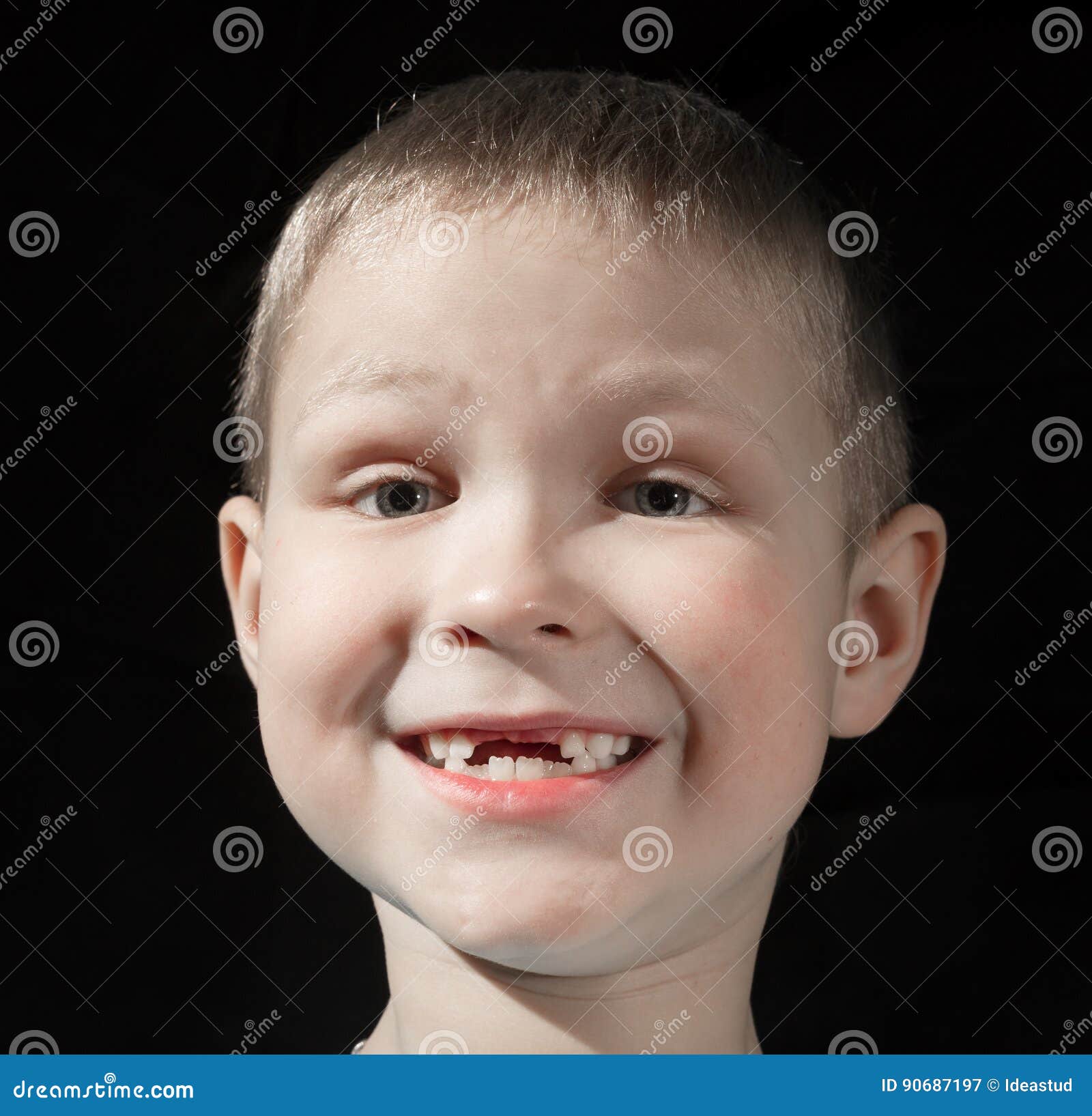 Cute Boy Missing Some Front Teeth Stock Image - Image of smiling ...