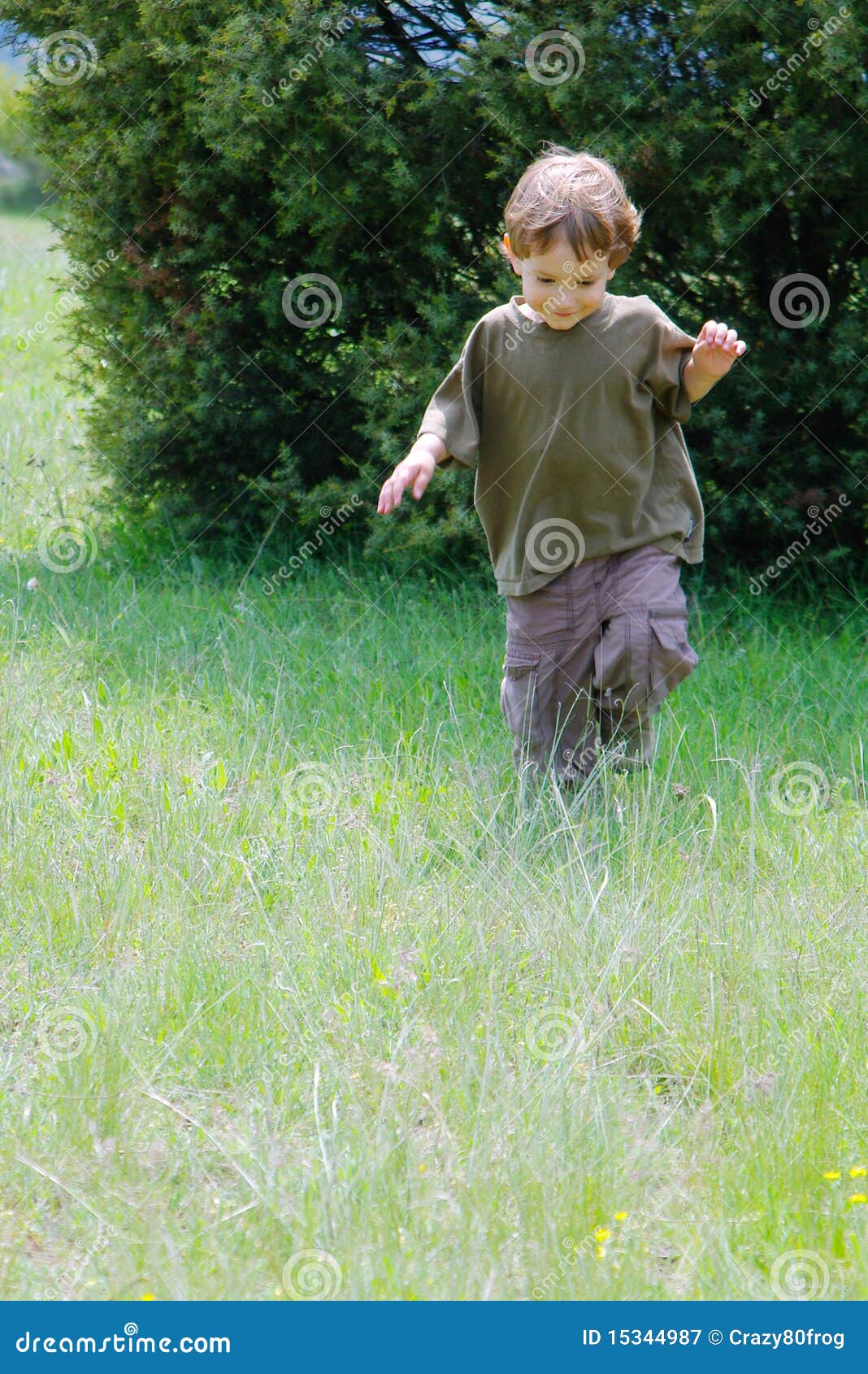 Cute boy on nature stock image. Image of jolly, cheerful - 15344987