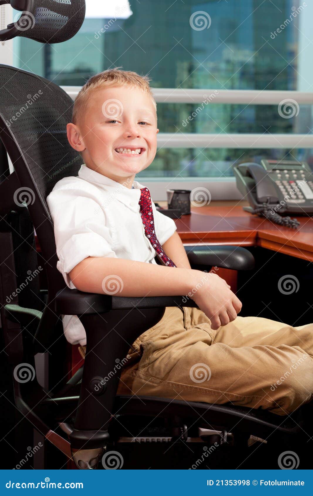 Cute boy in office stock photo. Image of funny, youth - 21353998
