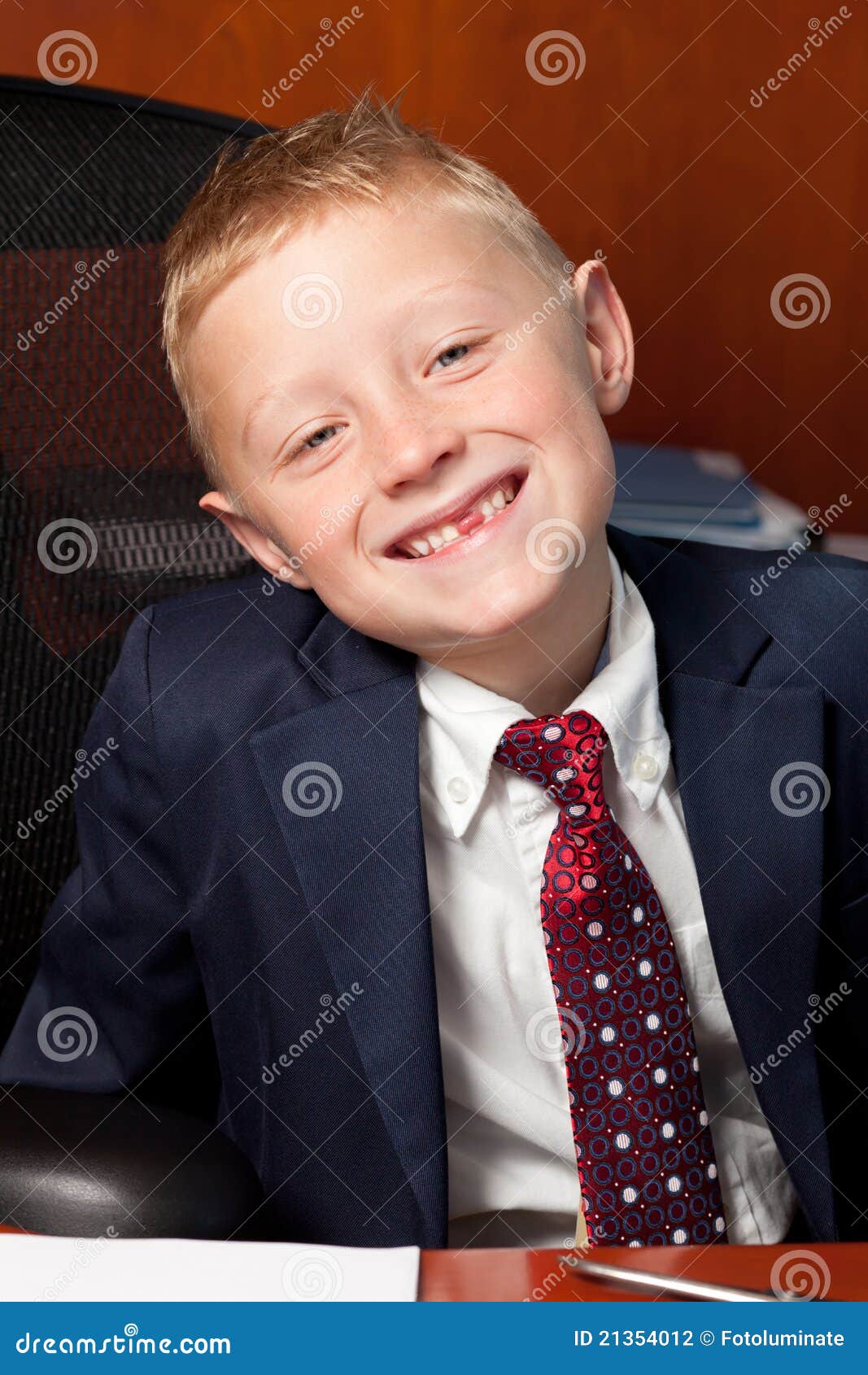 Cute boy in office stock photo. Image of funny, devilish - 21354012