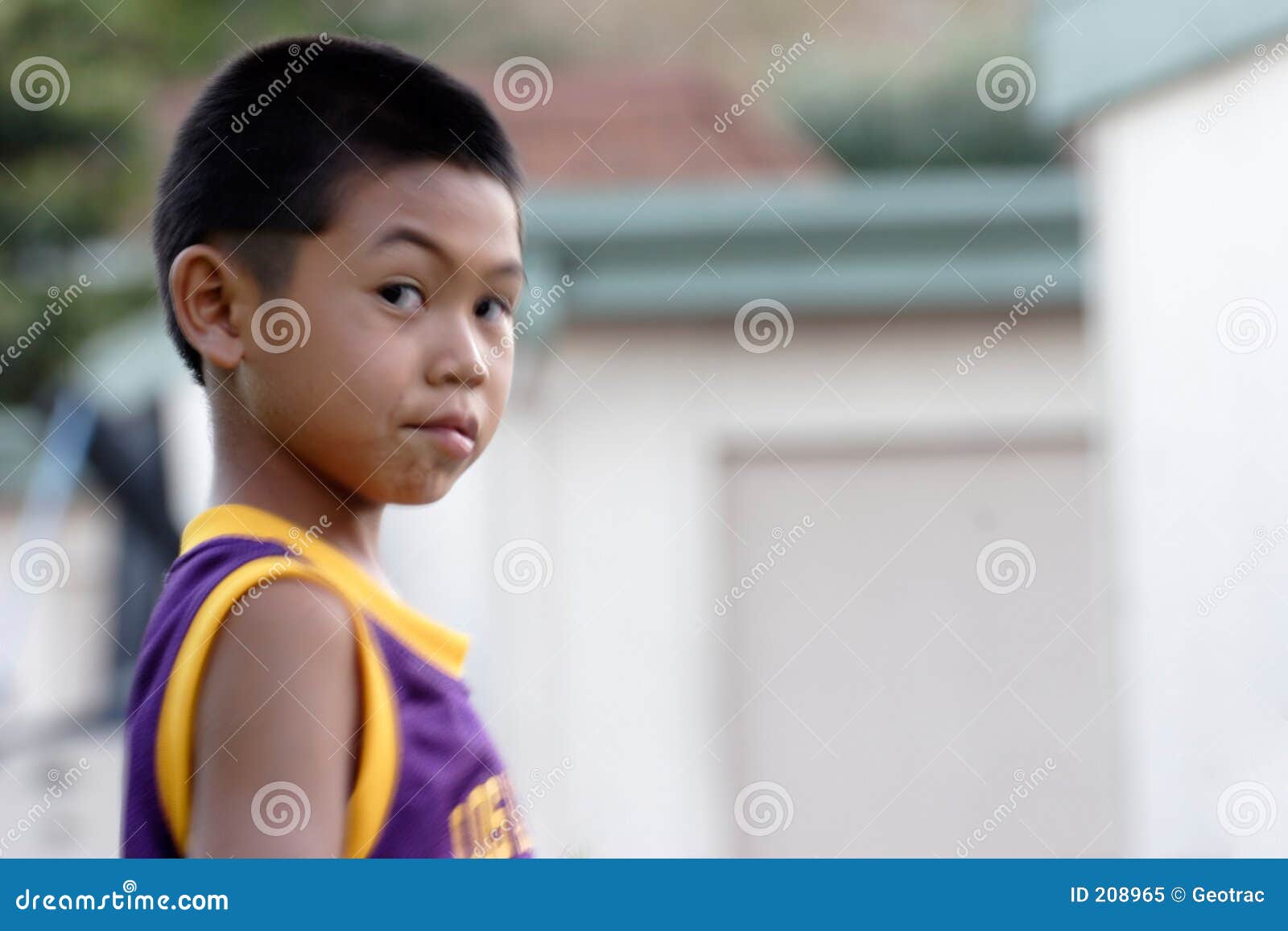 Cute boy outside smirking stock image. Image of cute, outside - 208965