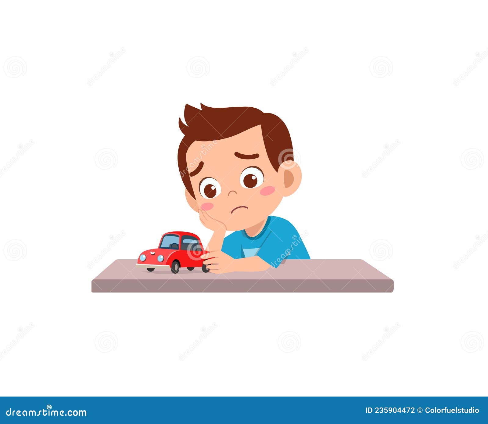 Child Playing Alone Clipart