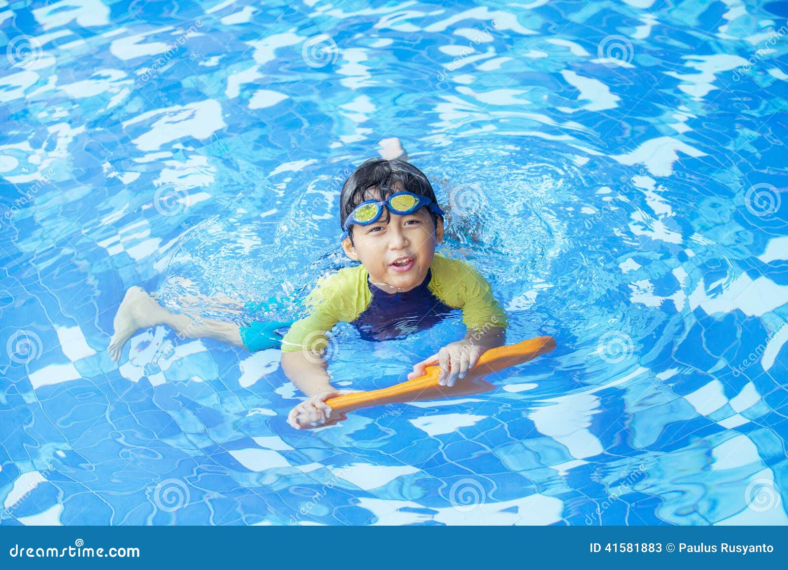 Cute Boy Playful on the Pool 1 Stock Image - Image of happy, asian ...