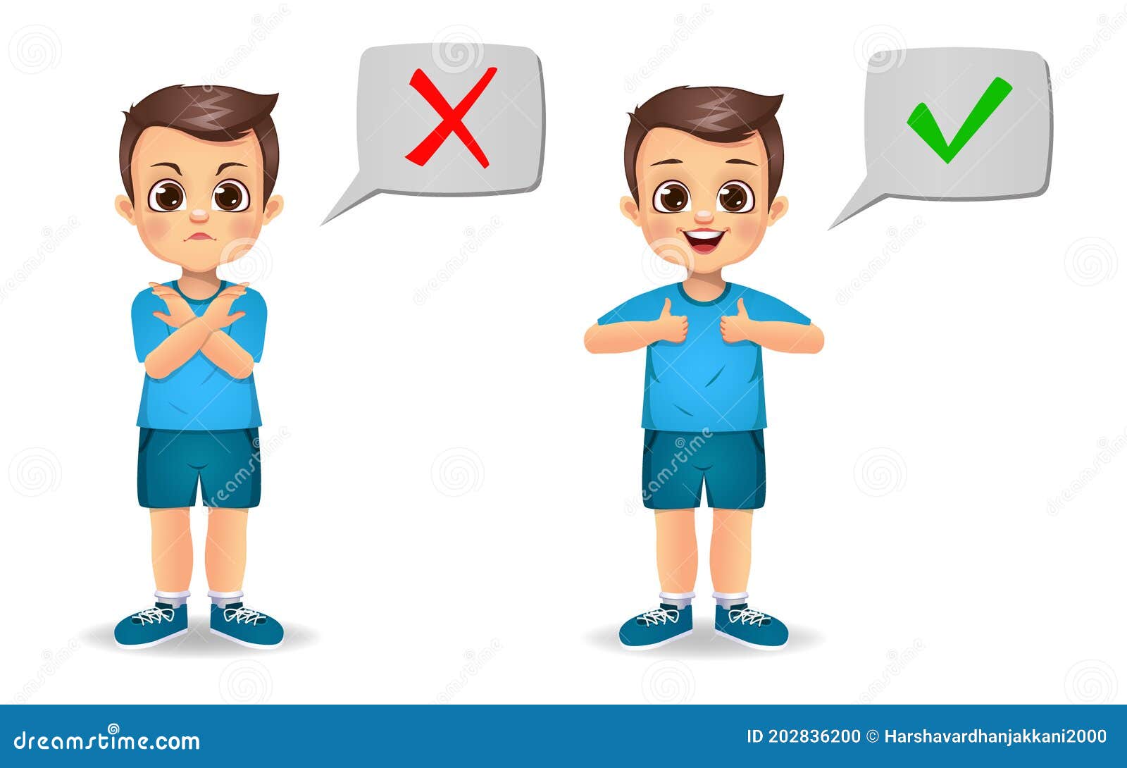 Correct And Wrong Checkbox Tick. Positive And Negative Survey. Yes And ...