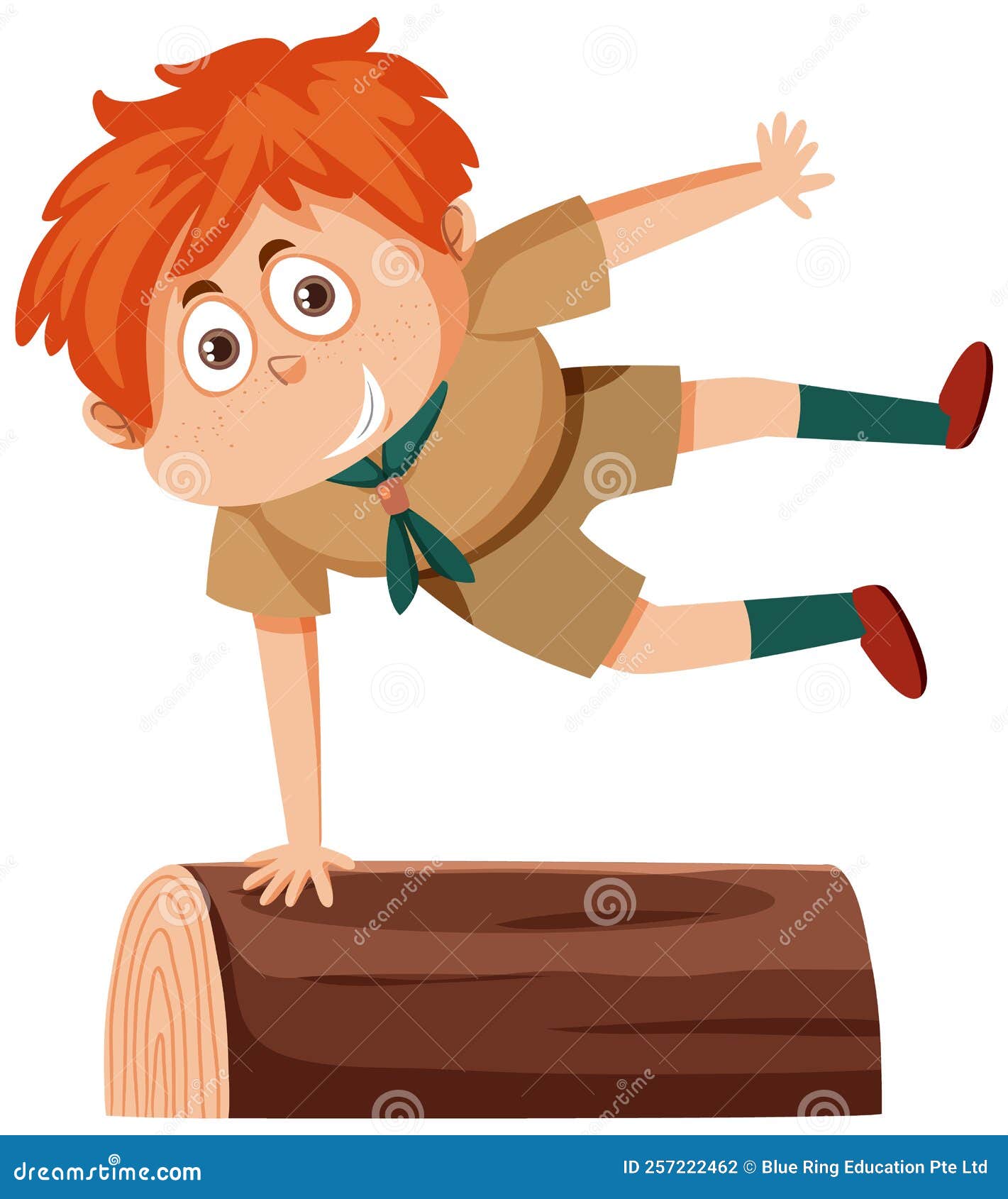Cute Boy Scout Cartoon Character Stock Vector - Illustration of drawing ...