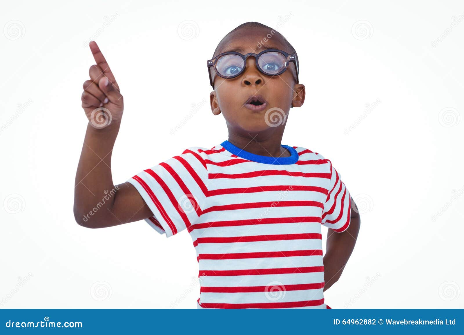Cute Boy Shaking Finger Saying No To the Camera Stock Photo - Image of ...