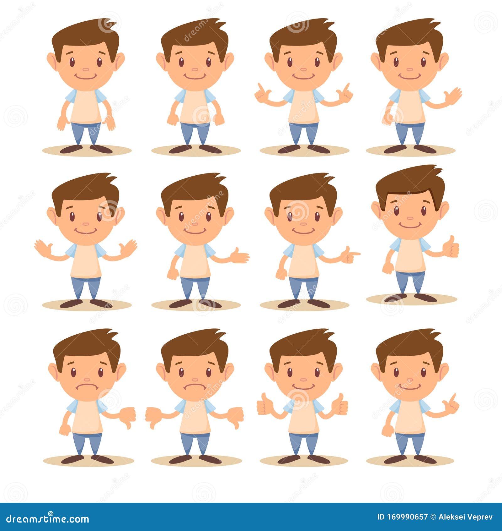 The Cute Boy Show Hand Symbol. Stock Vector - Illustration of okay ...