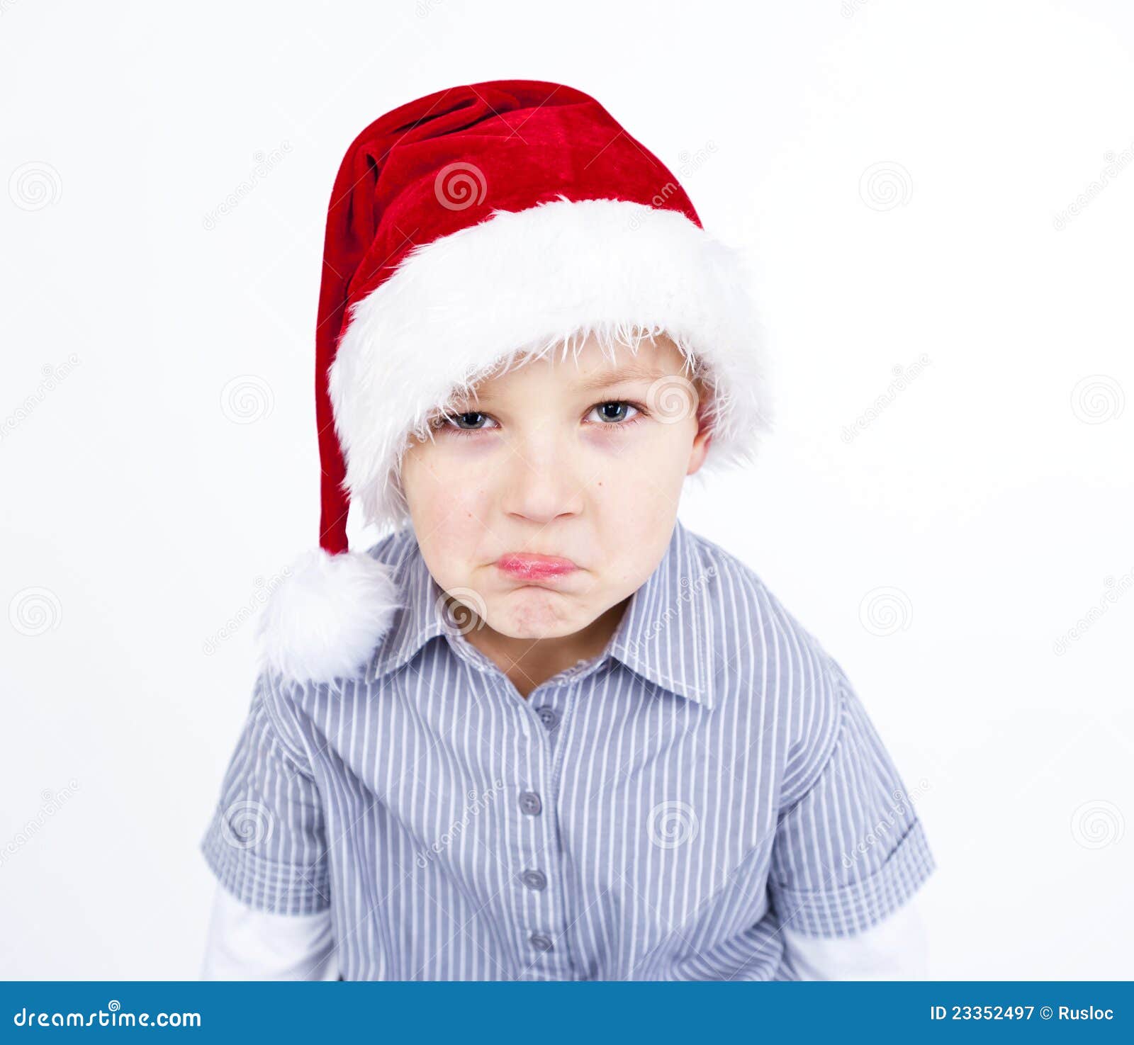 Cute Boy Shows Upset Expression Stock Image - Image of express, gaze ...