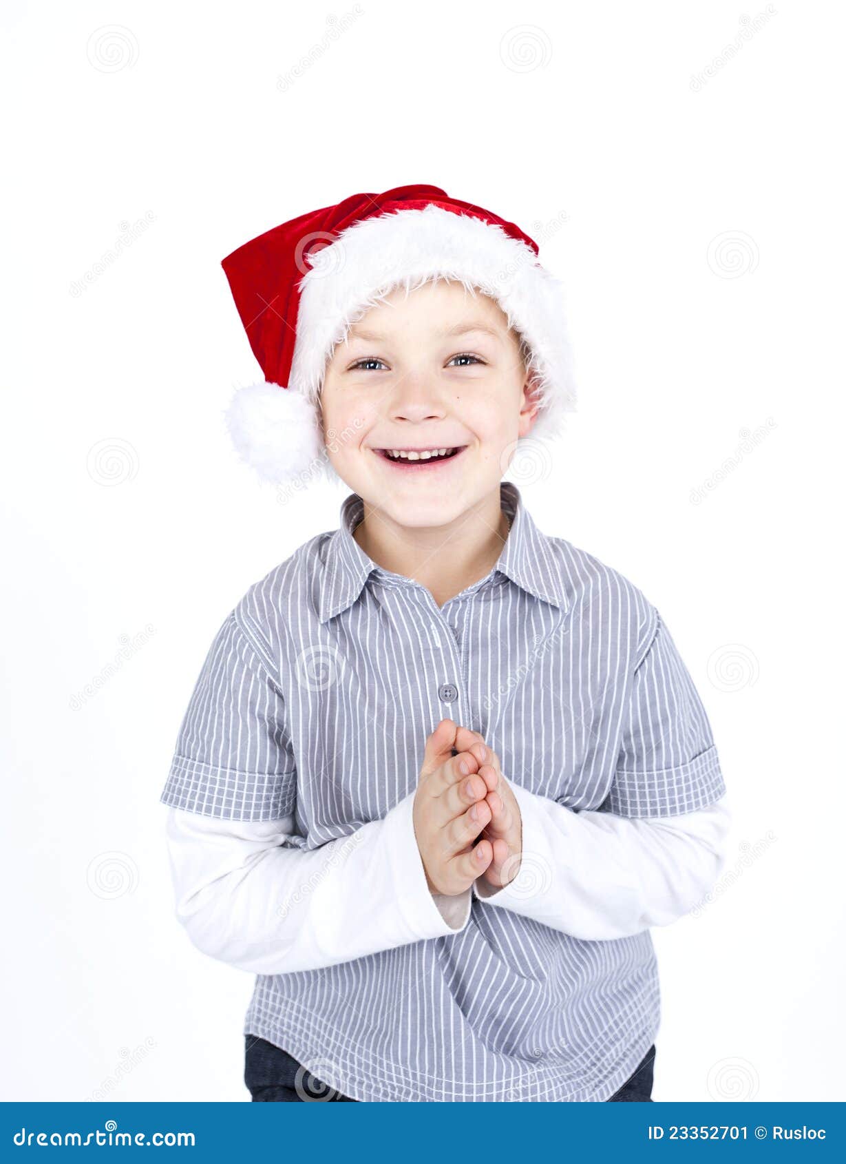 Cute Boy Smiling and Begging Stock Image - Image of children, clap ...