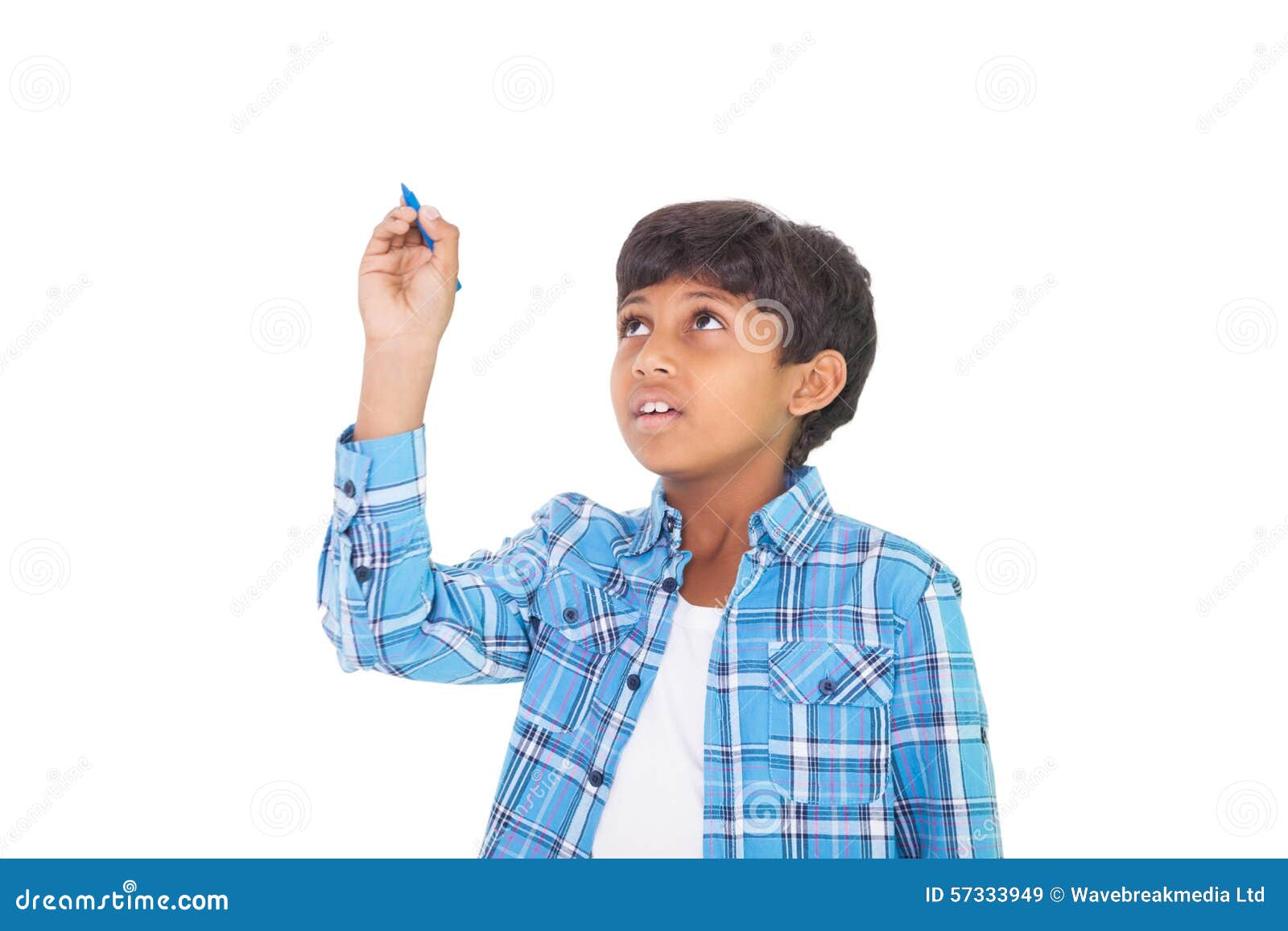 Cute Boy Smiling and Writing Stock Image - Image of cute, writing: 57333949