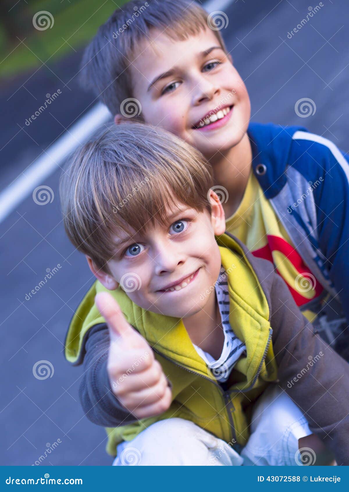 Cute brothers stock photo. Image of laugh, outside, friendship - 43072588