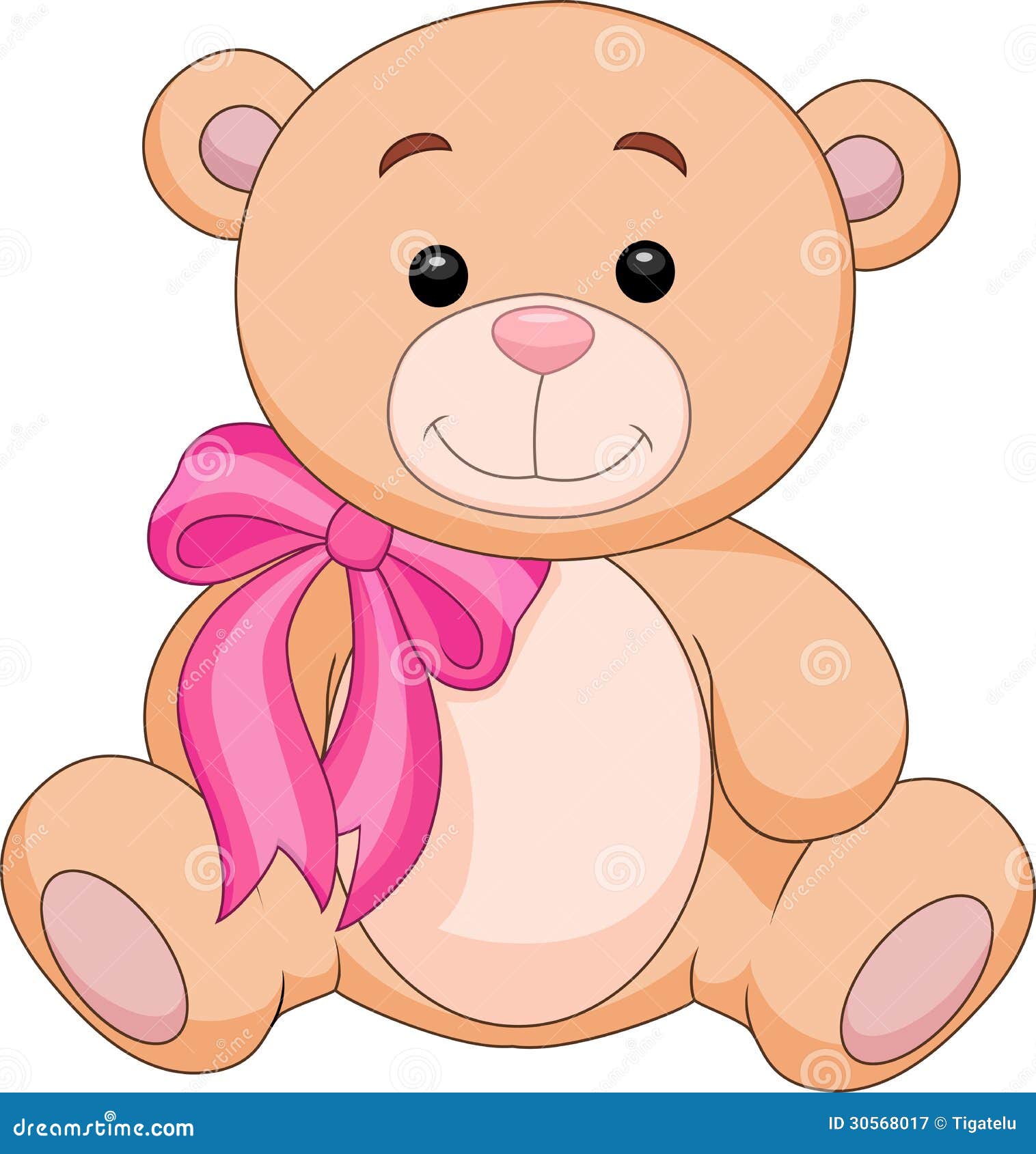 Cute Brown Bear Stuff Cartoon | CartoonDealer.com #30568017