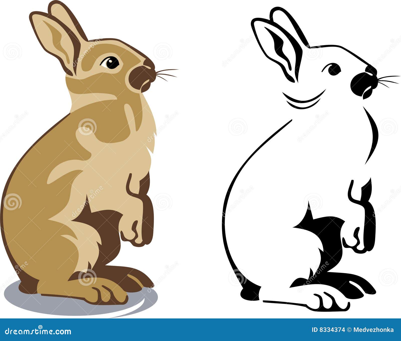 Standing Rabbit Drawing