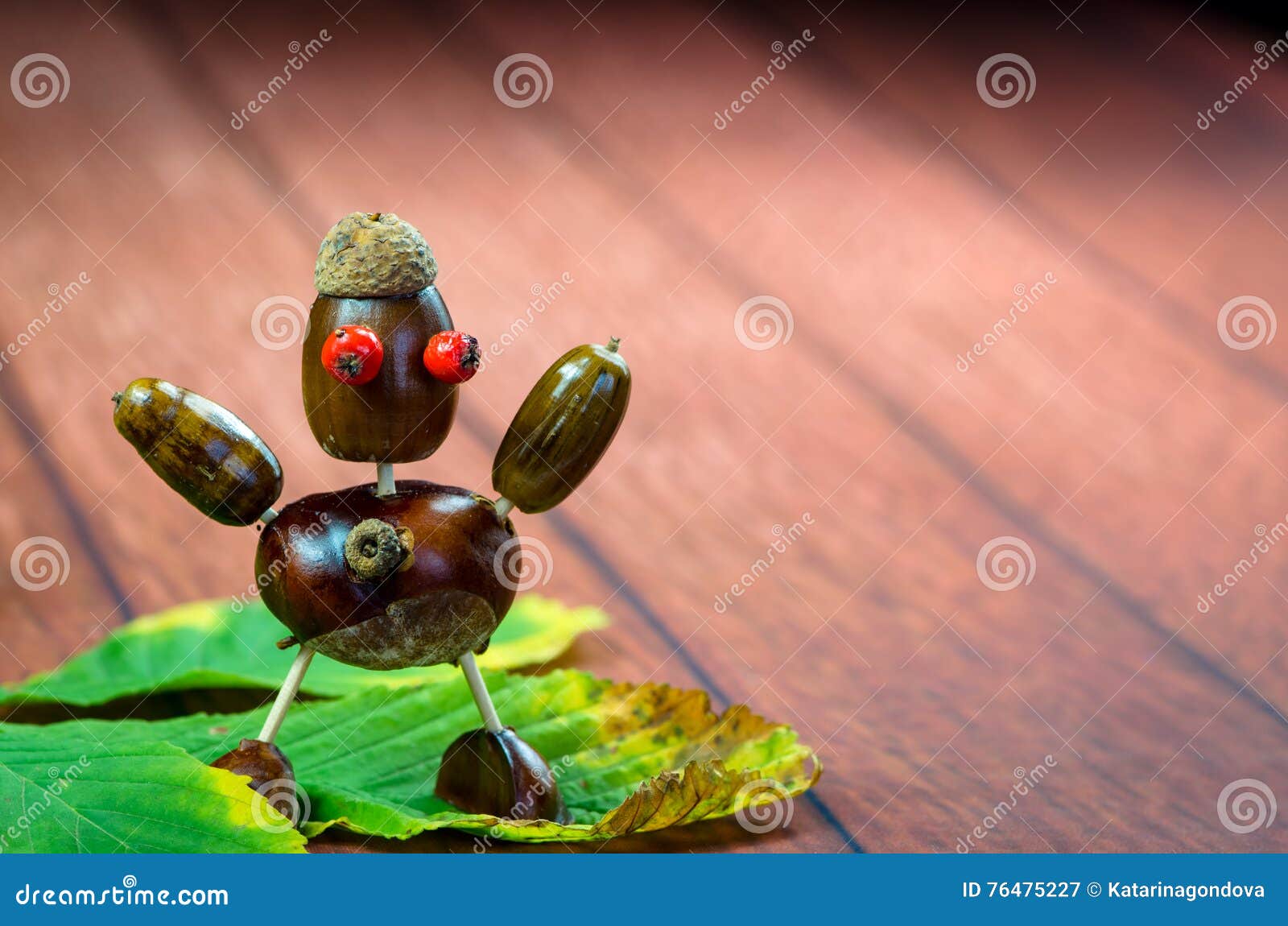 Fantasy chestnut figure stock image. Image of decoration - 76475227