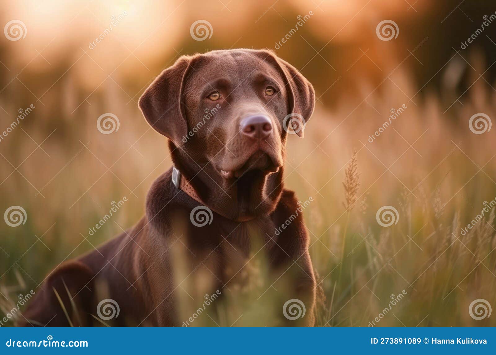 Cute Brown Labrador Retriever. Stock Illustration - Illustration of ...