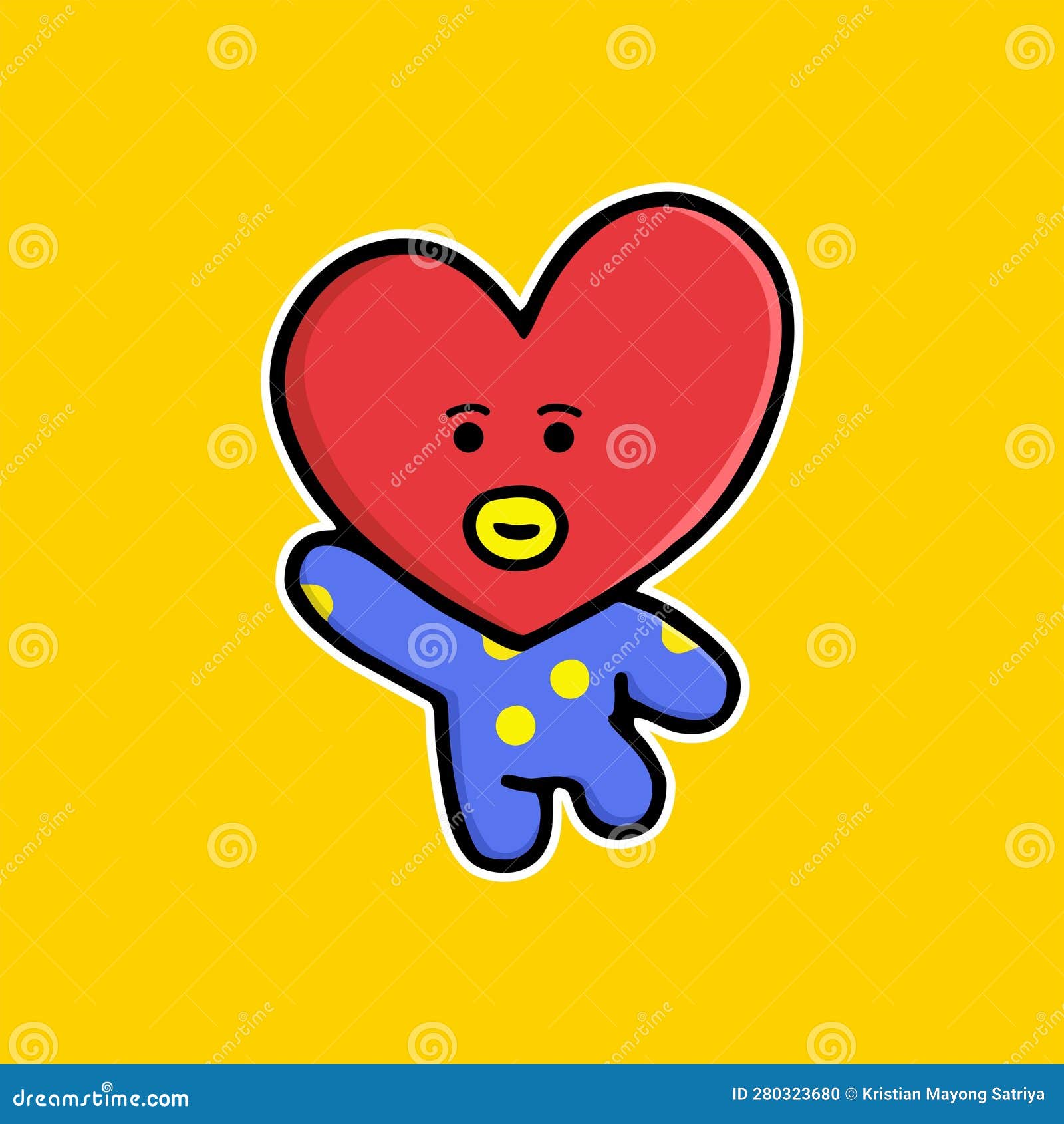 Cute Bt21 Big Set Sticker Concept Vector Design Stock Vector ...