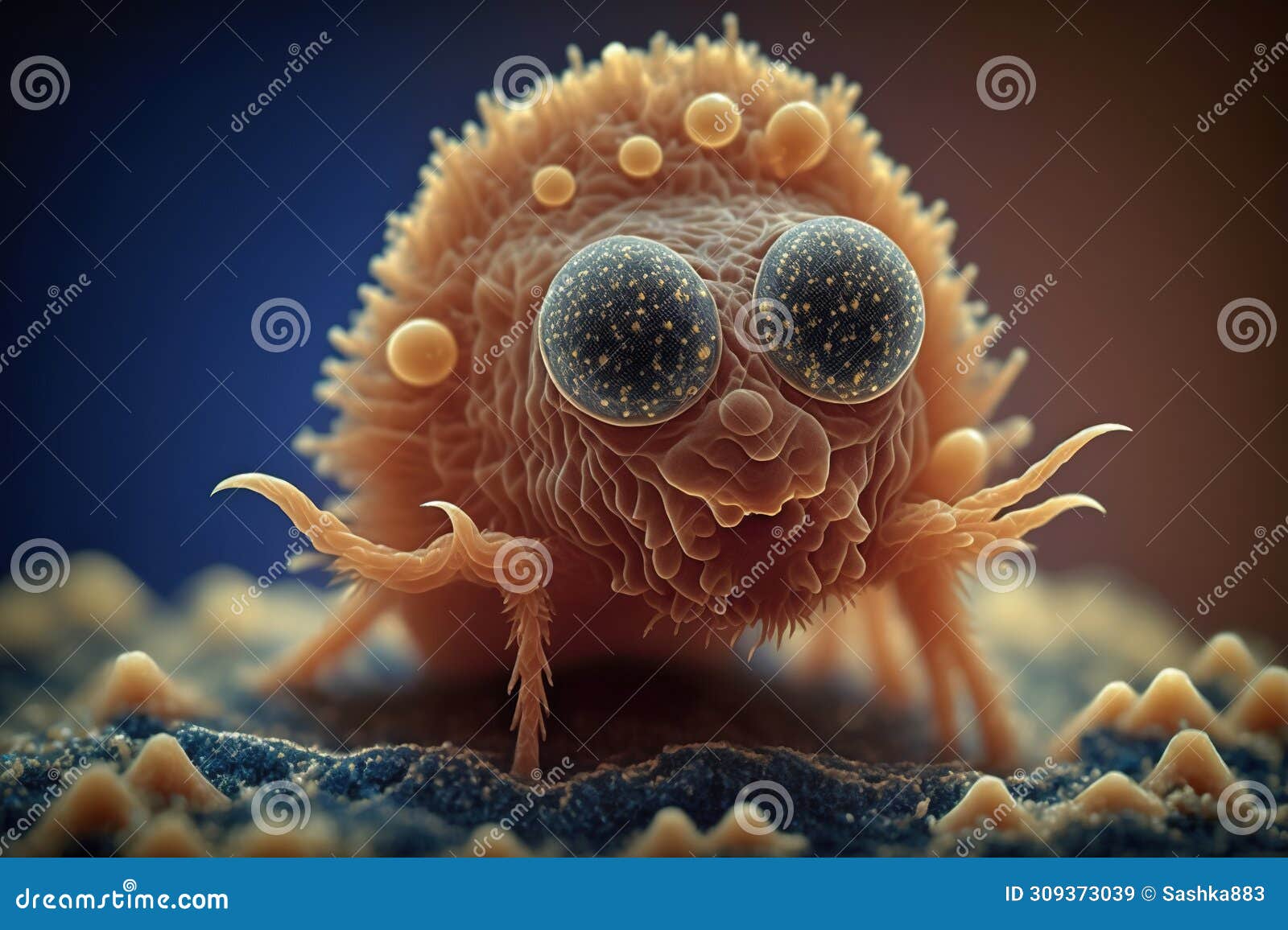 A Fantastic Molecule in a Microscope. Generative Ai Stock Image - Image ...