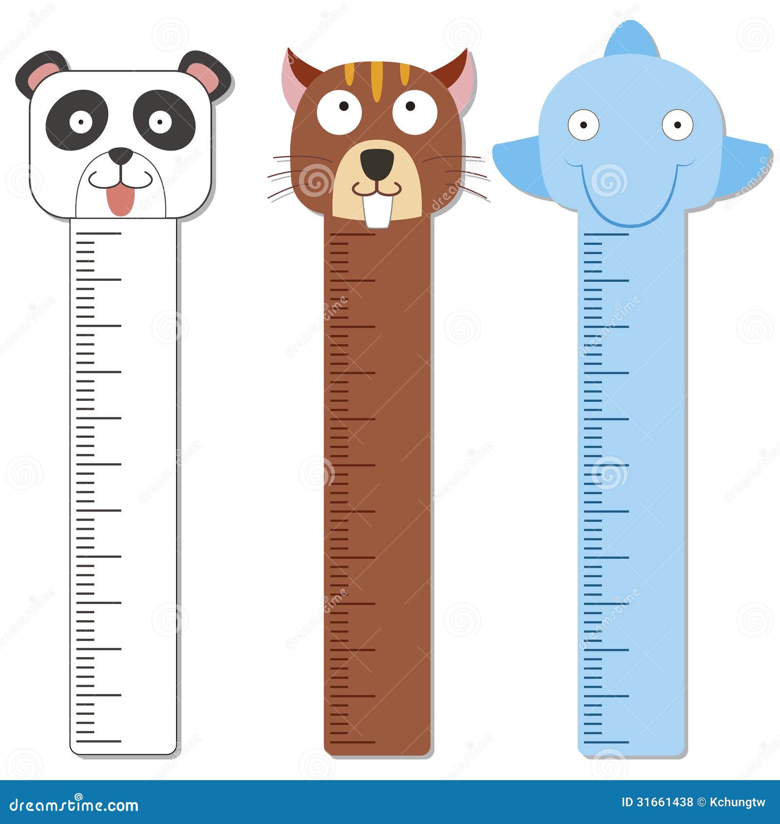 Cute Bumper Children Meter Wall. Stock Vector - Illustration of ruler ...