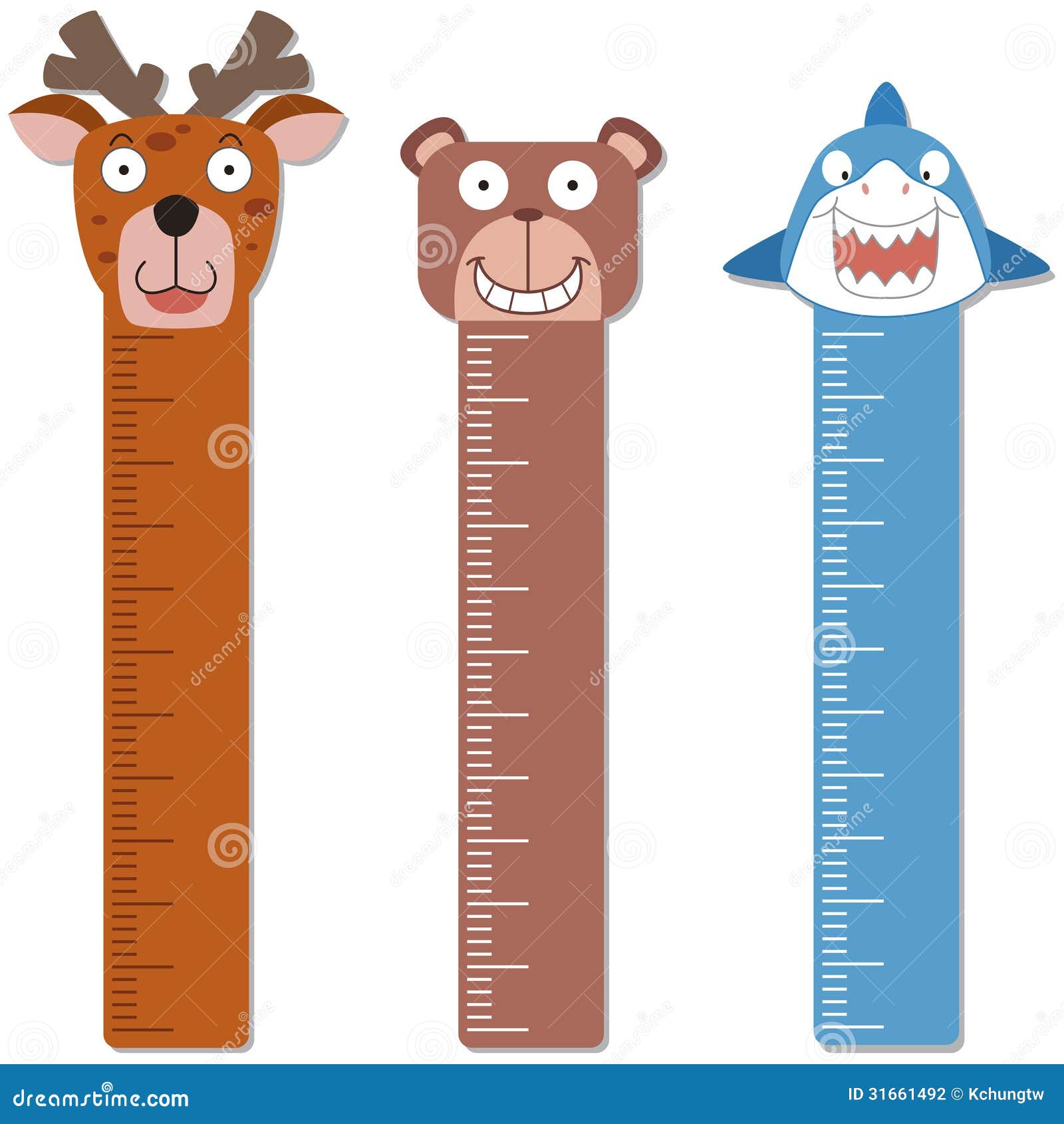 Cute Bumper Children Meter Wall. Stock Vector - Illustration of bear ...