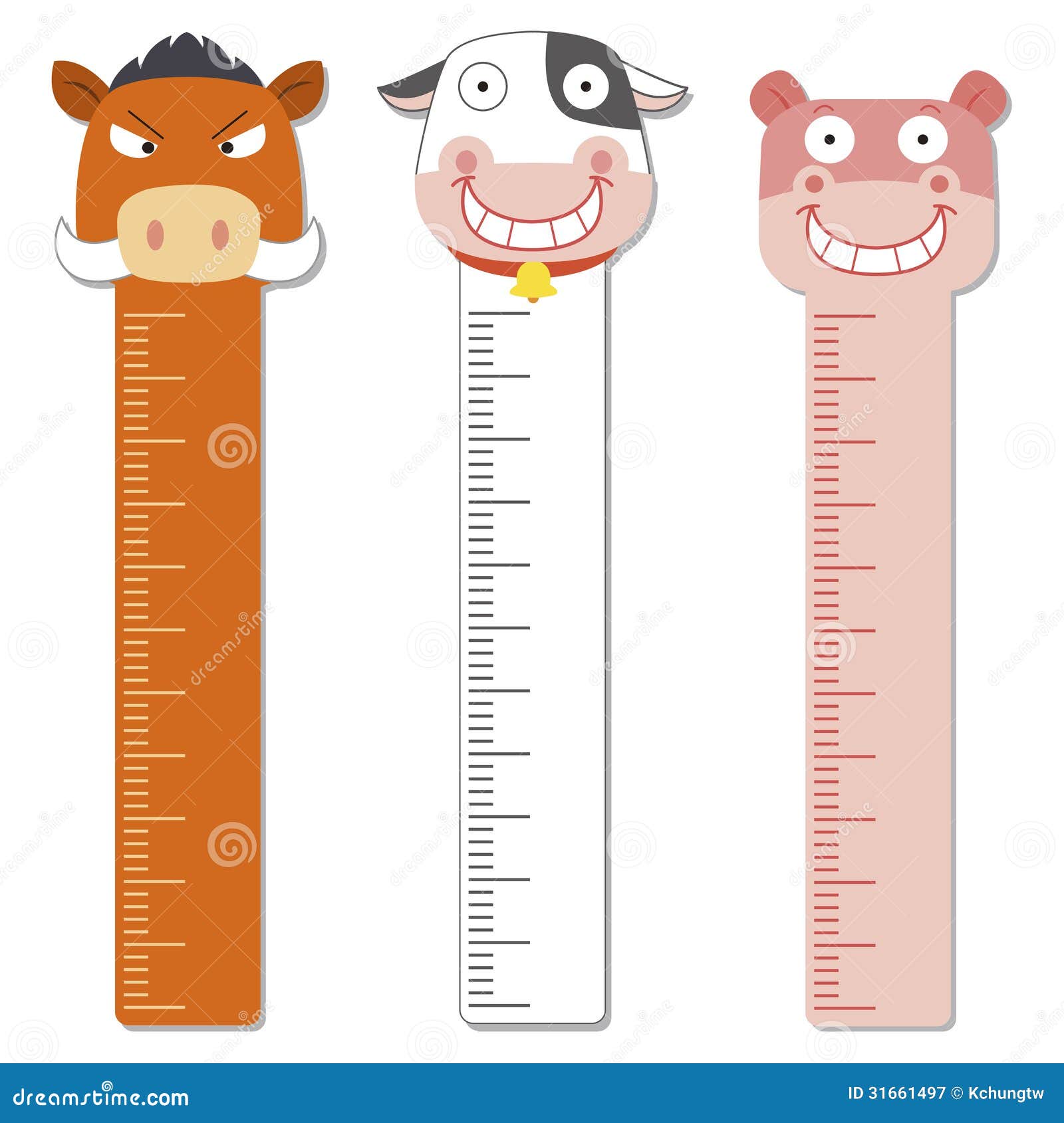 Cute Bumper Children Meter Wall. Stock Vector - Illustration of cartoon ...