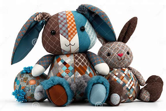 Cute Bunnies Easter, Patchwork Bunny: a Bunny Made Up of Different ...
