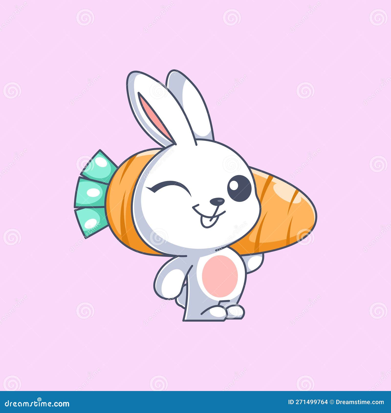 Carrots Cartoon Silhouette Icon Doodle Hand Drawn Set. Colorful Carrot ...