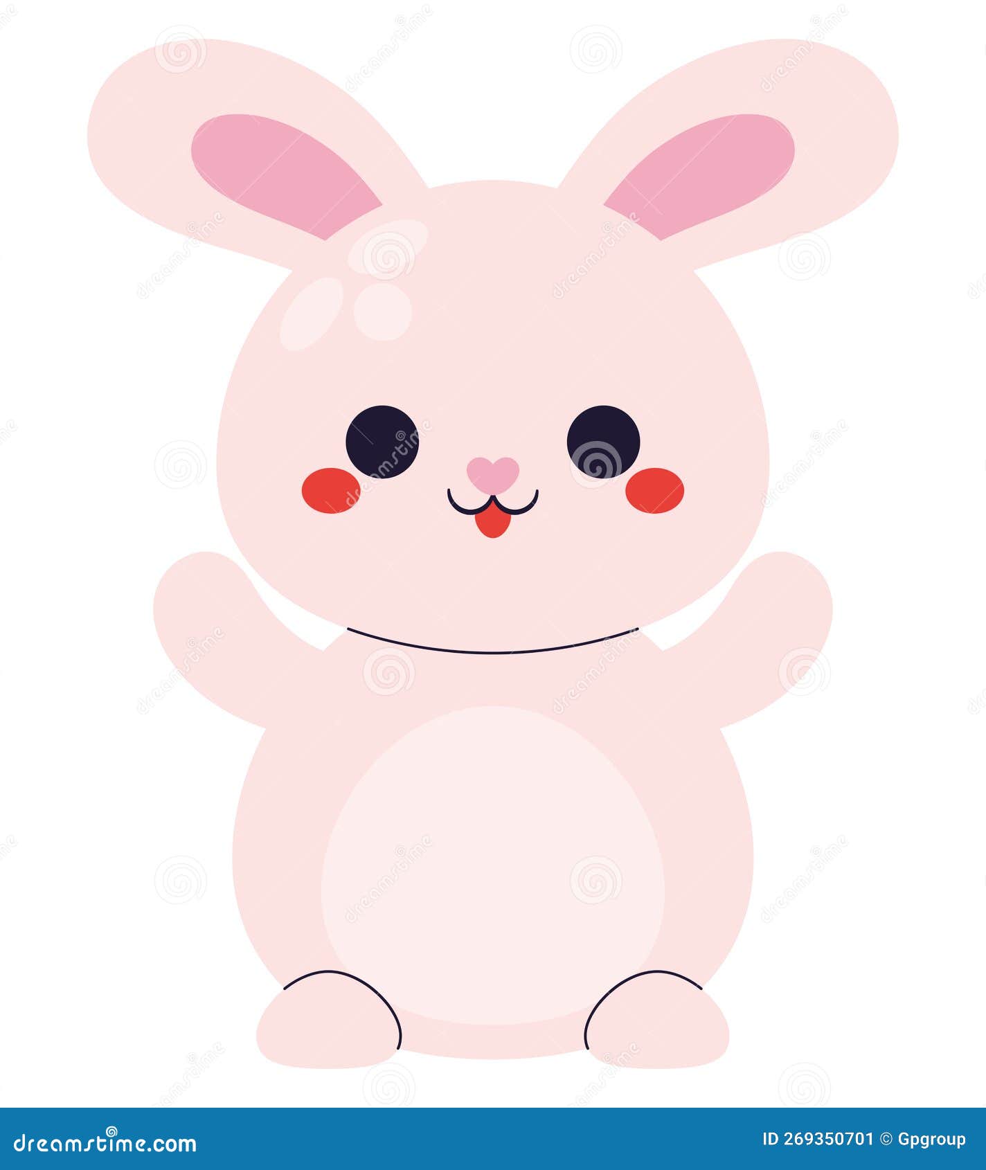 Cute bunny design stock vector. Illustration of small - 269350701