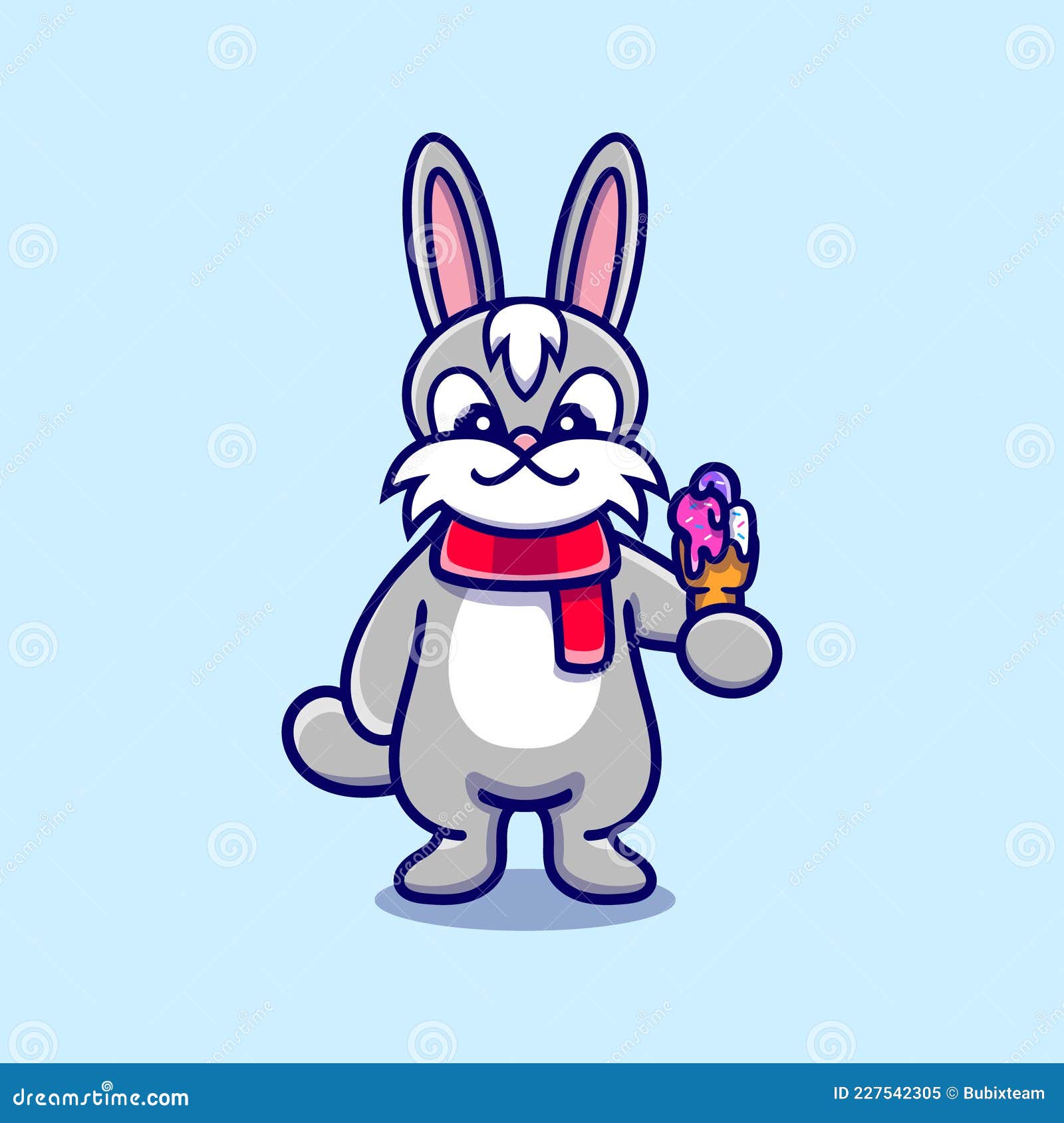 Bunny Eating Chocolate Stock Photography | CartoonDealer.com #8499860