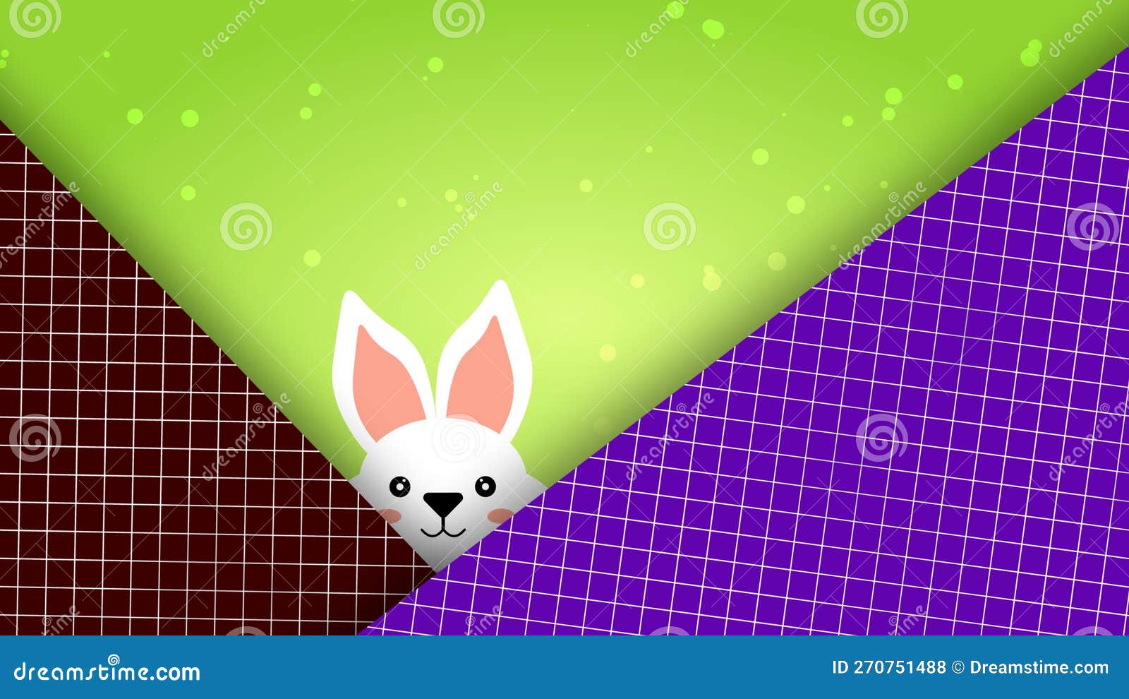 Cute Bunny Face on Blur Background Image Stock Illustration ...