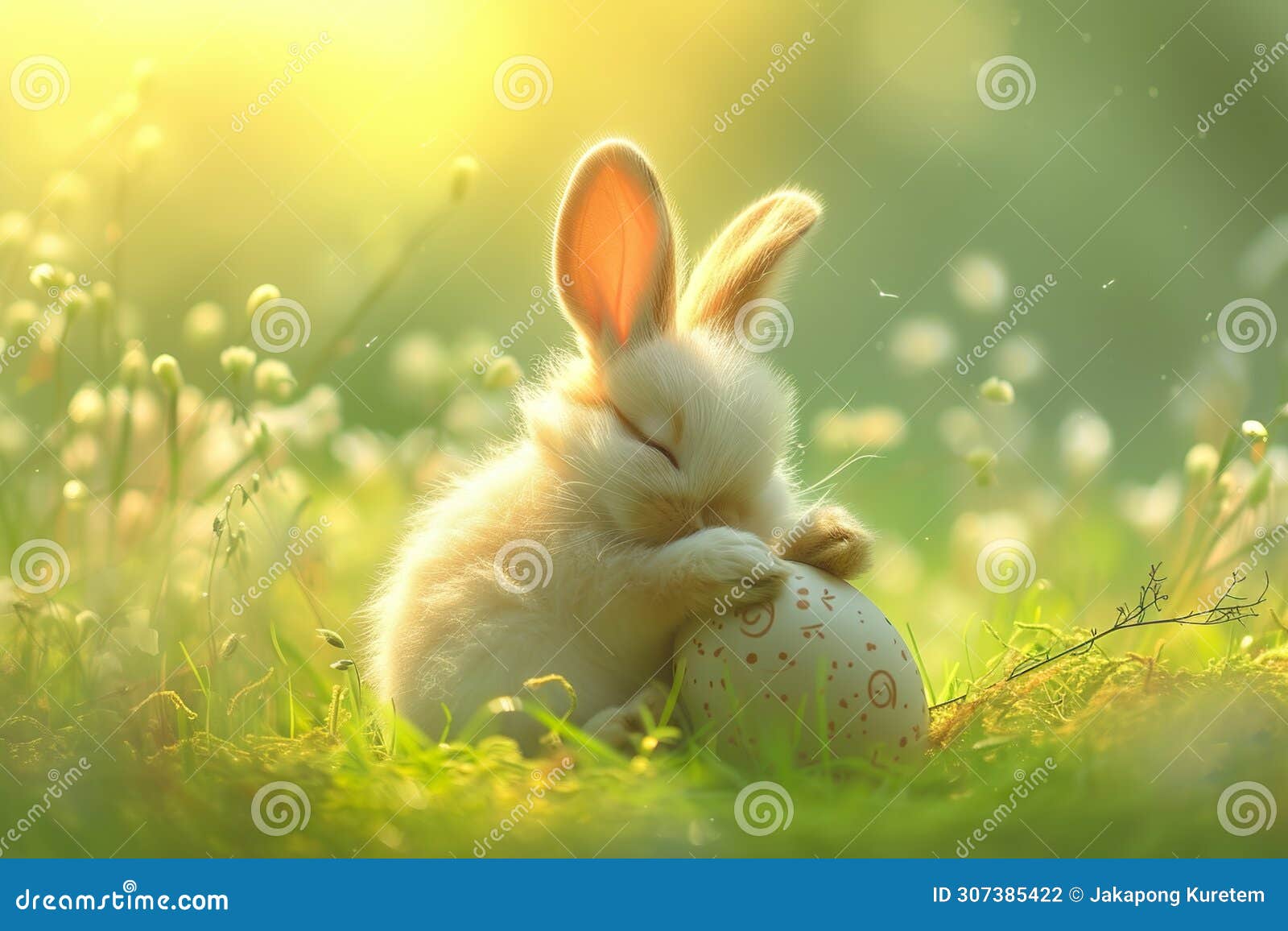 Cute bunny hug easter egg stock photo. Image of heart - 307385422