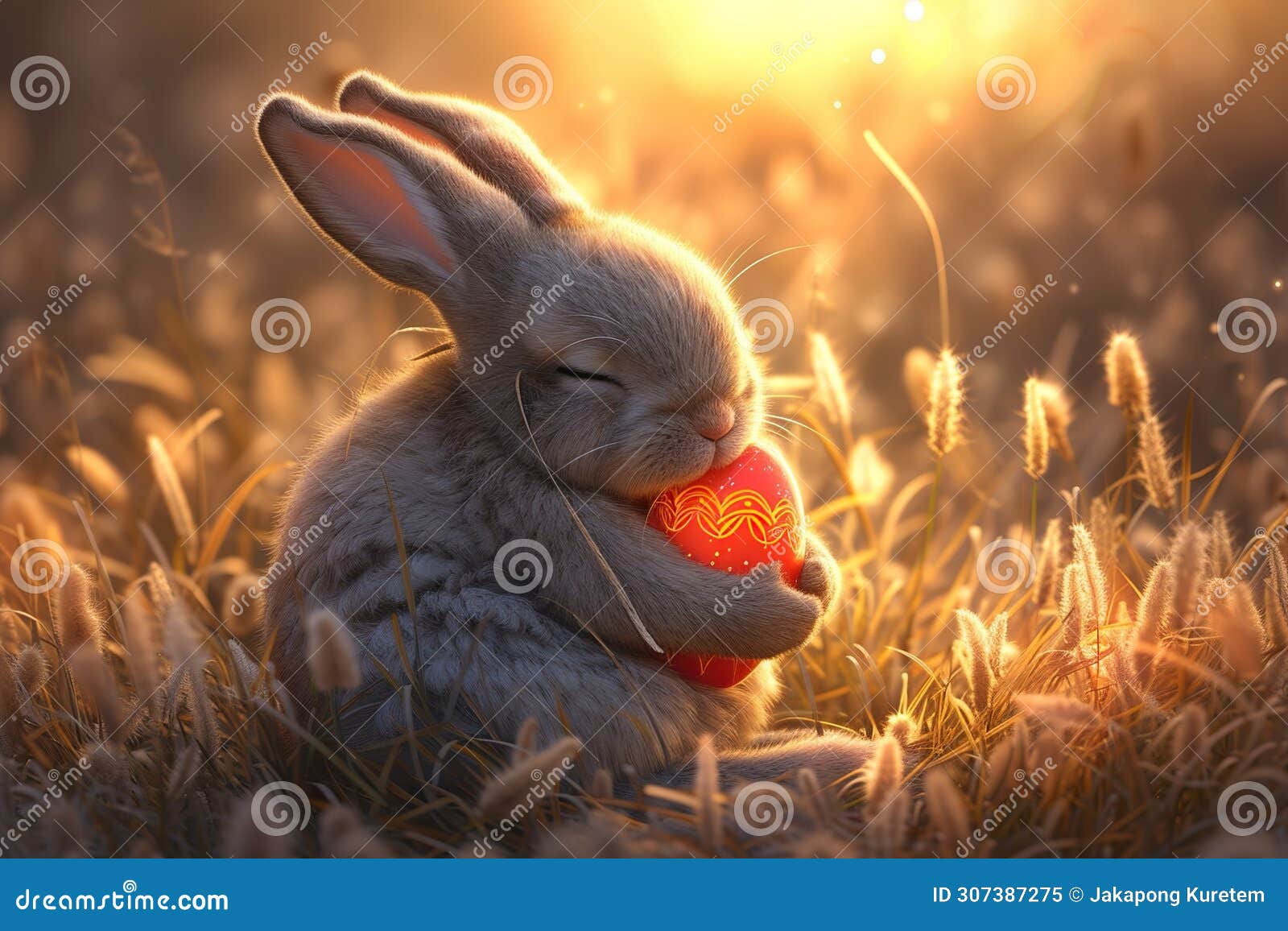 Cute bunny hug easter egg stock image. Image of engagement - 307387275