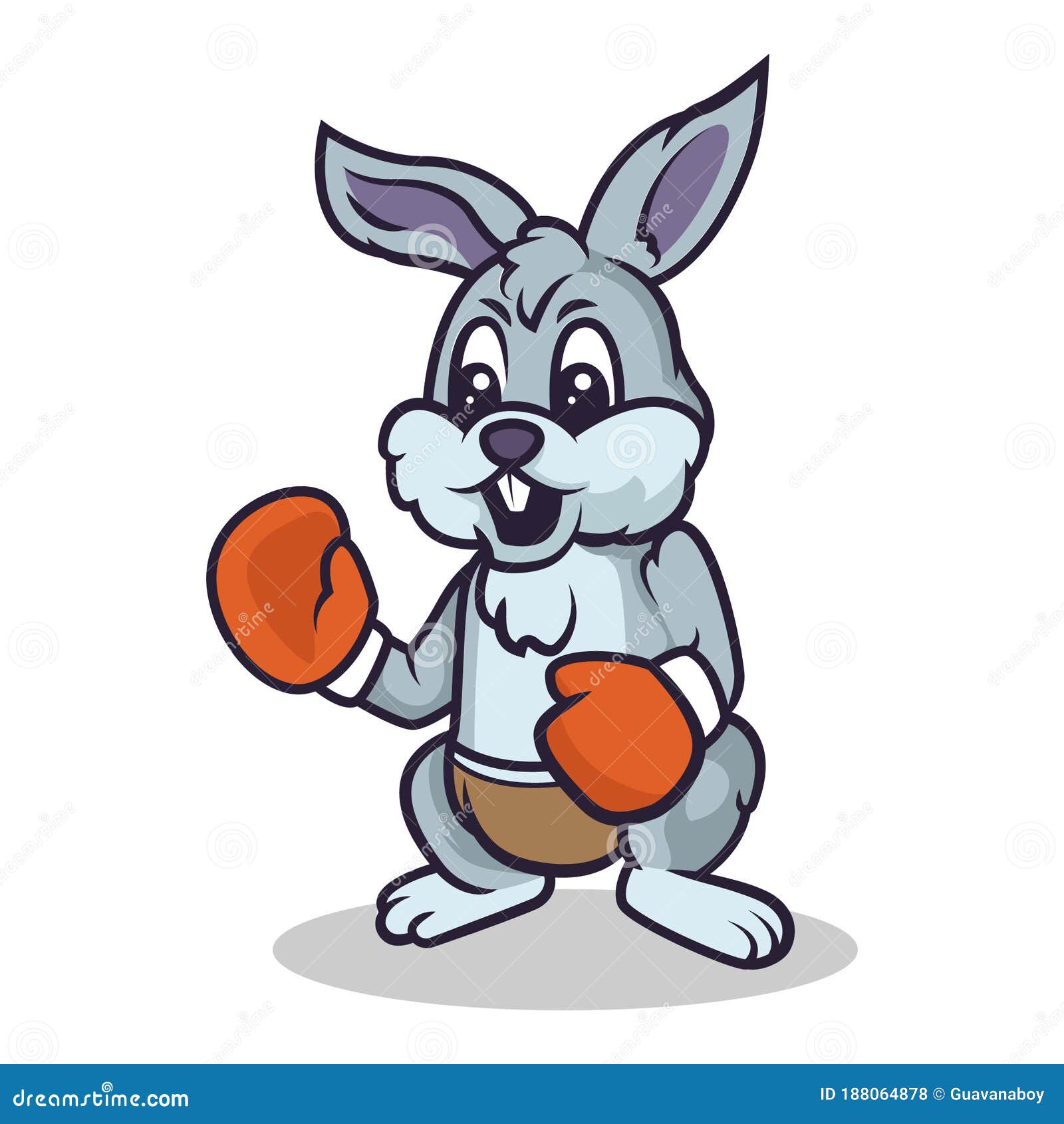 Cute Bunny Mascot Sport Related Design Stock Vector - Illustration of ...