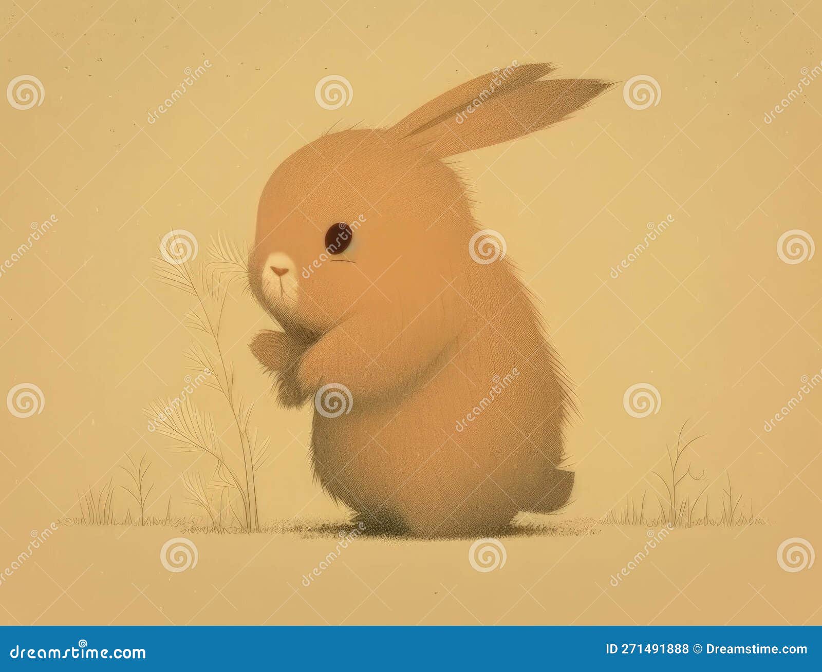 A Cute Bunny Rabbit Twitching Its Nose and Hopping Around Cute Creature ...